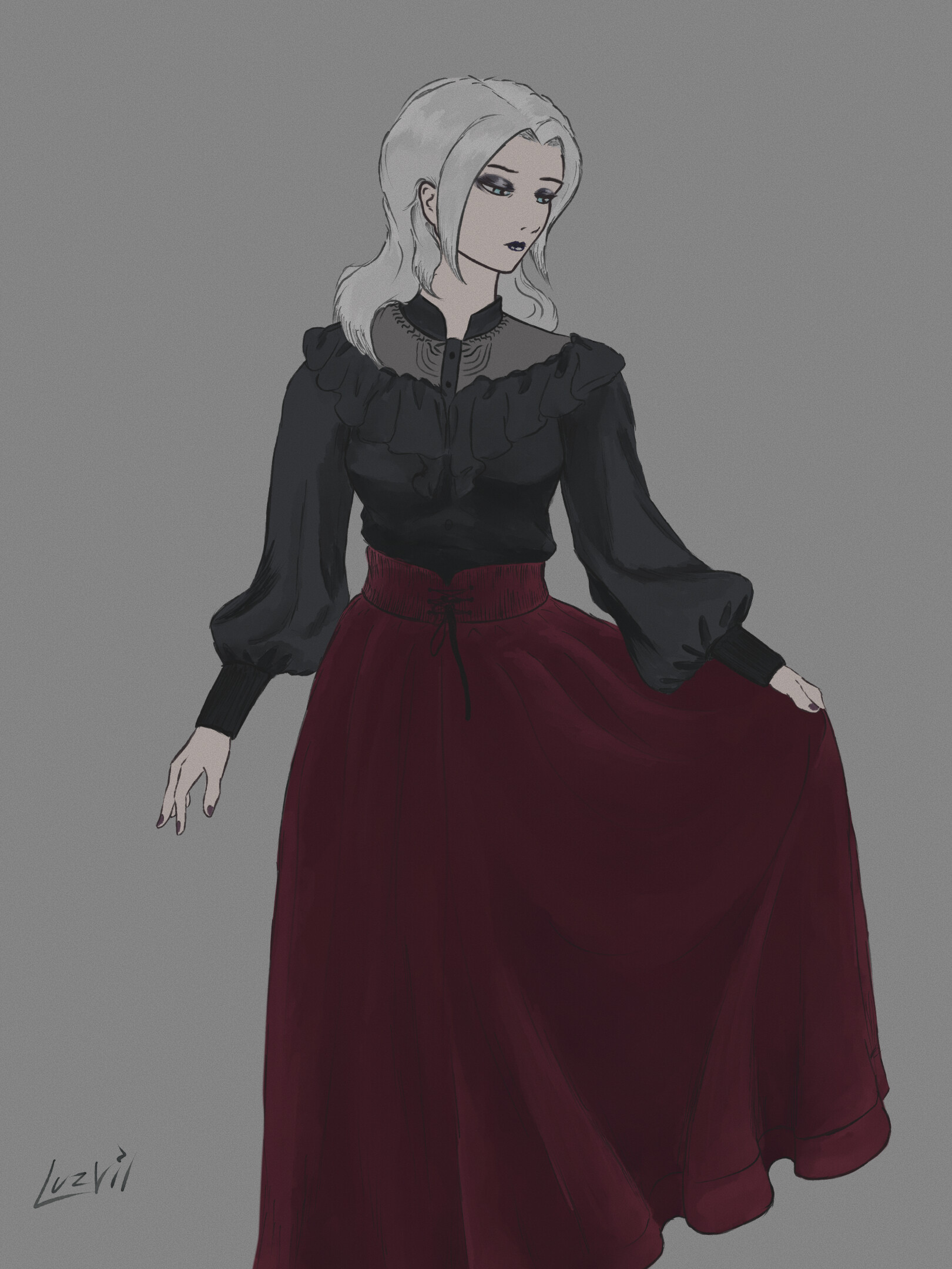 ArtStation - Lady Maria in a dress