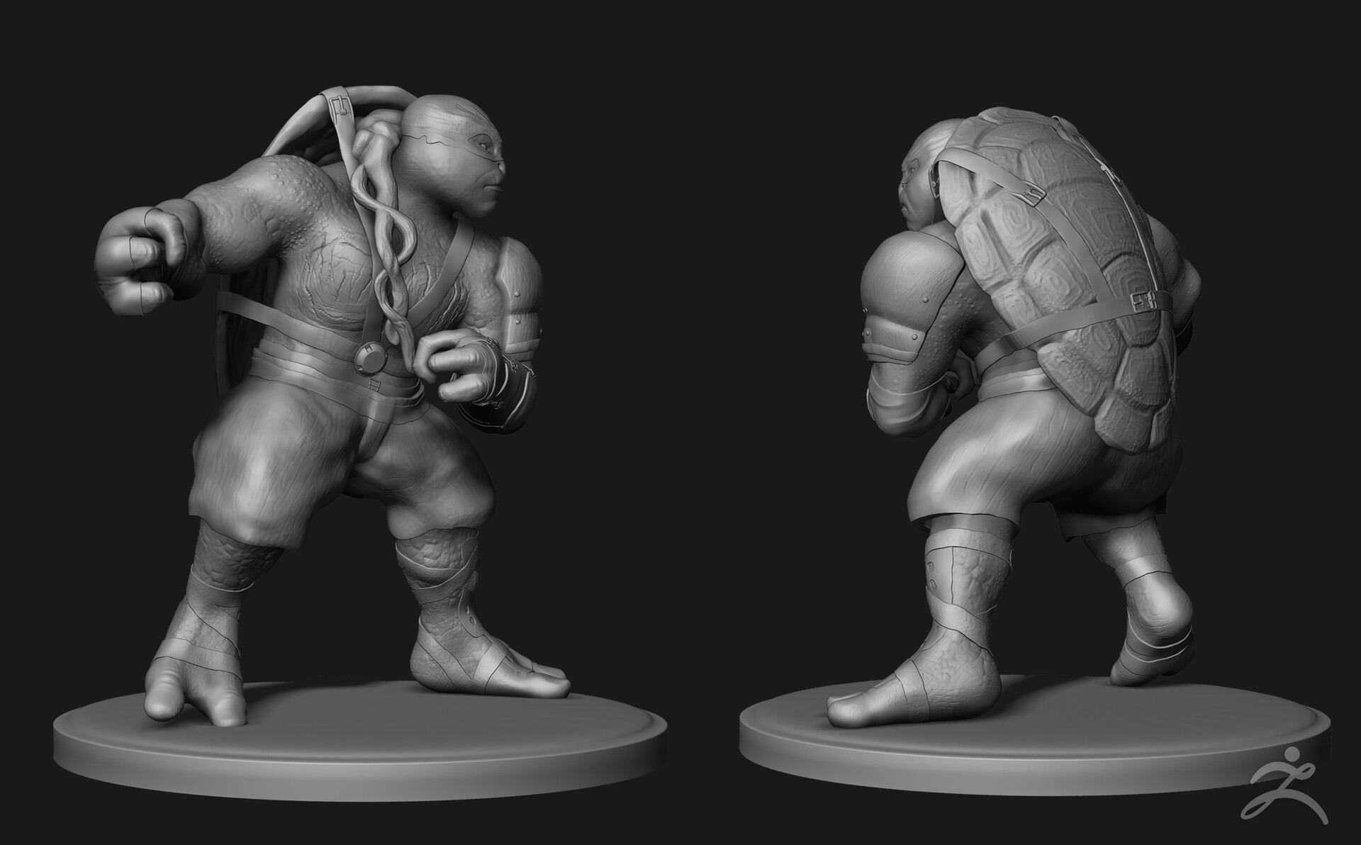 ArtStation - Sculpting for Ralph (Ninja Turtle)