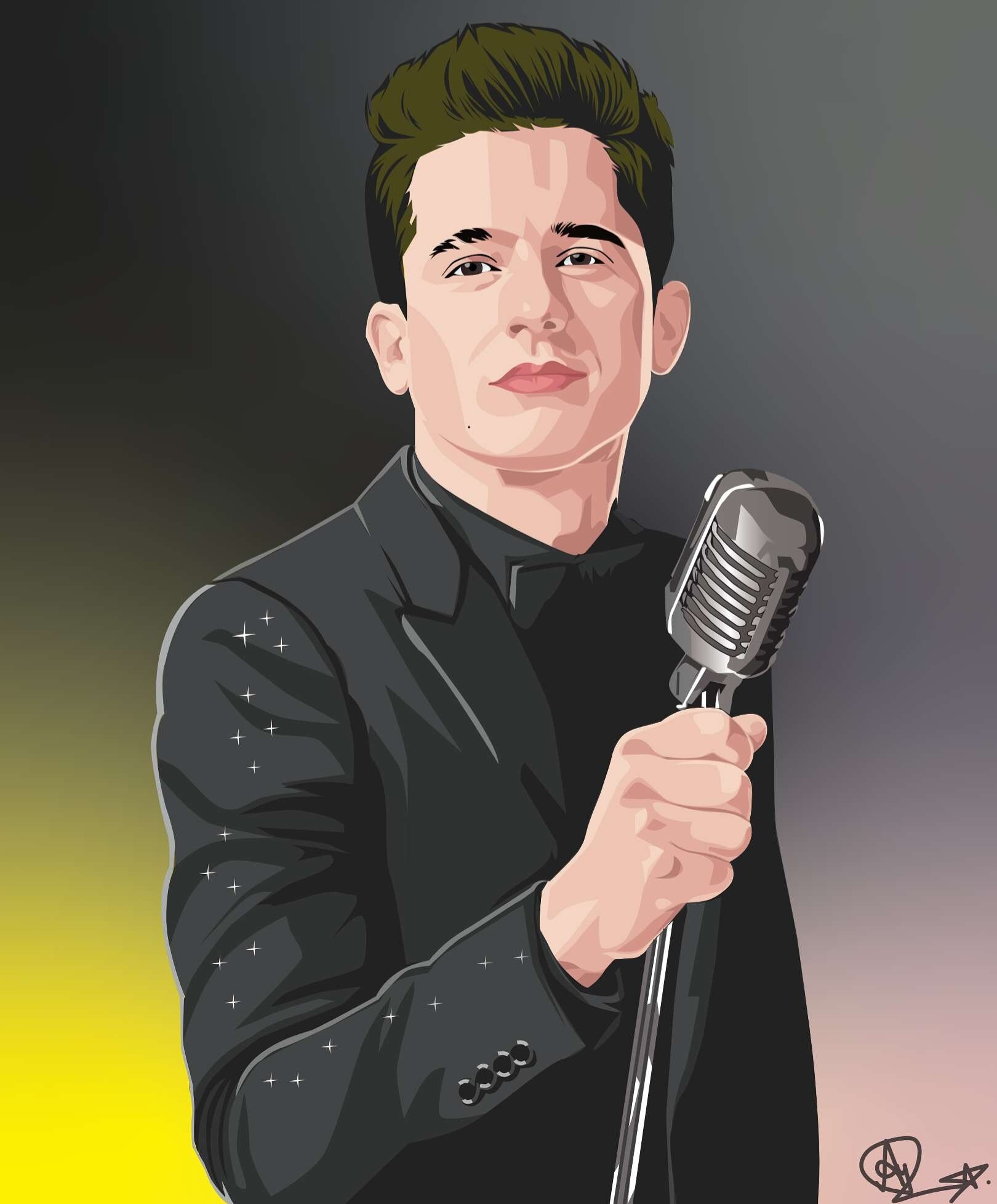 ArtStation - Vector Illustration on " Charlie Puth"