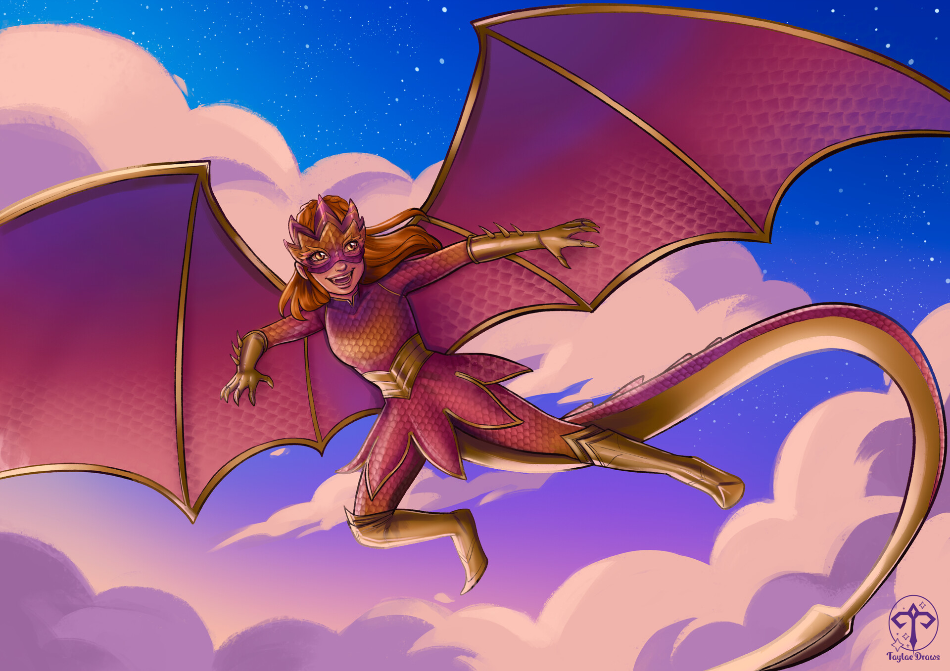 ArtStation - Dragon Girl commission