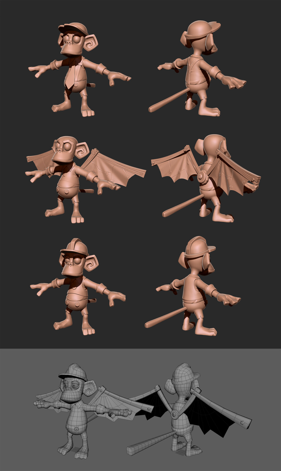 Martyna Muszyńska - Monkeys - character models