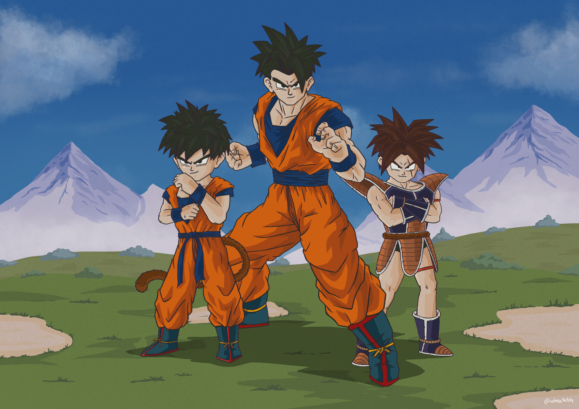 ArtStation - Saiyan Family