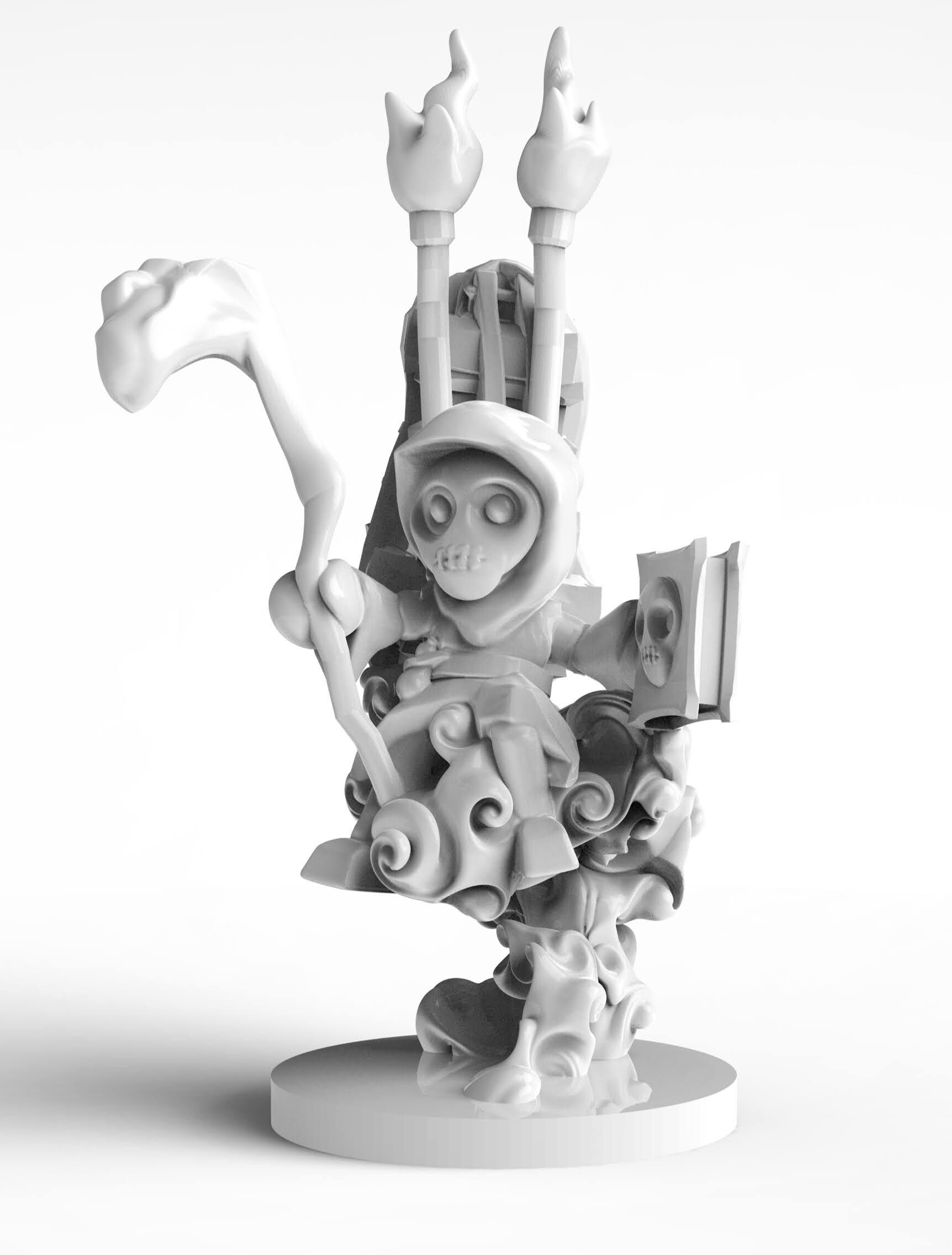 ArtStation - Skull Mage Miniature
