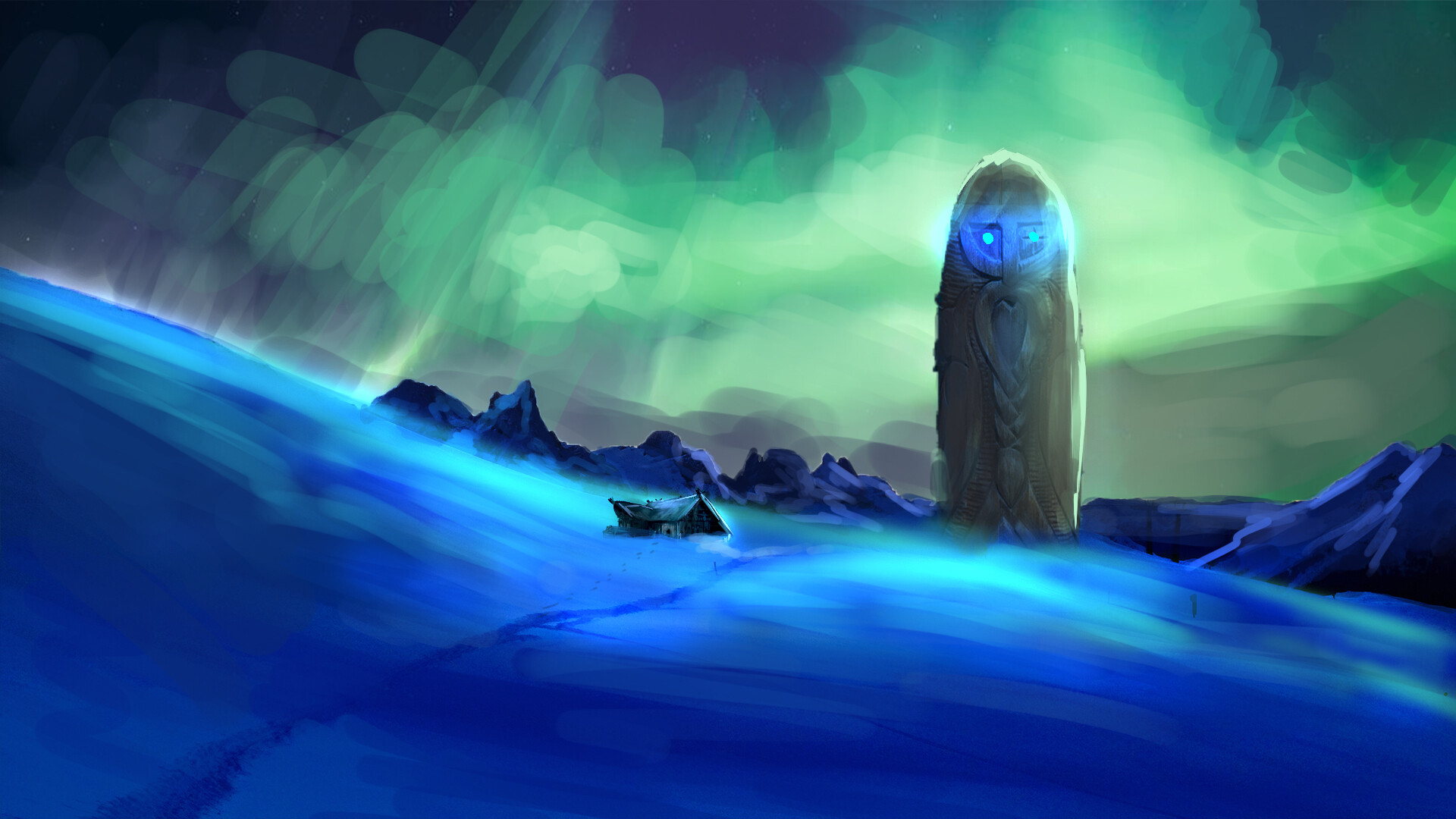 ArtStation - Viking concept art: The freezing glaciers
