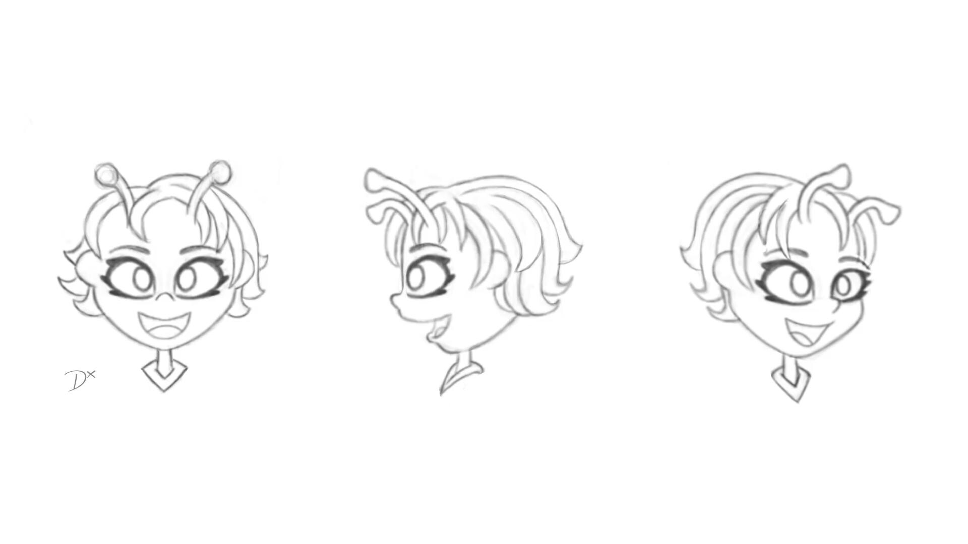 Head rotation featuring alien girl OC — 2D Animation by Dagubatsu by ...