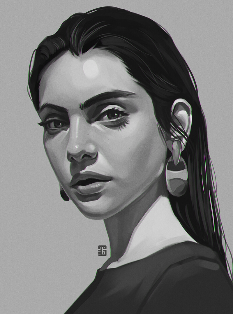 ArtStation - portrait and value study