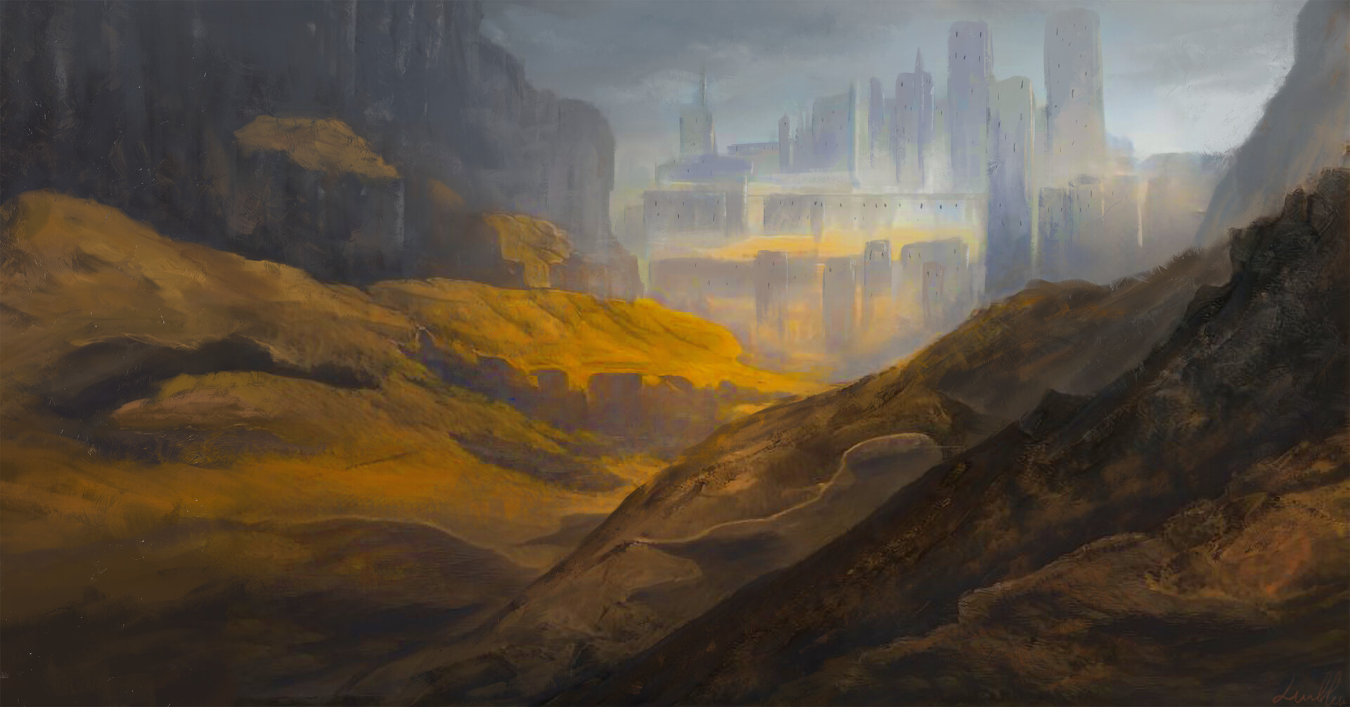 ArtStation - Fortified Pass | 2D Illustration