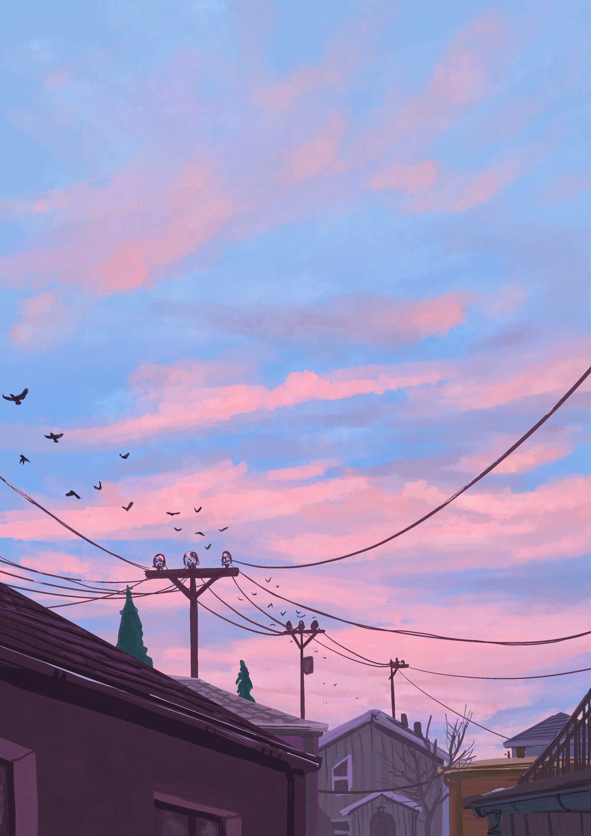 ArtStation - Pink Sunset