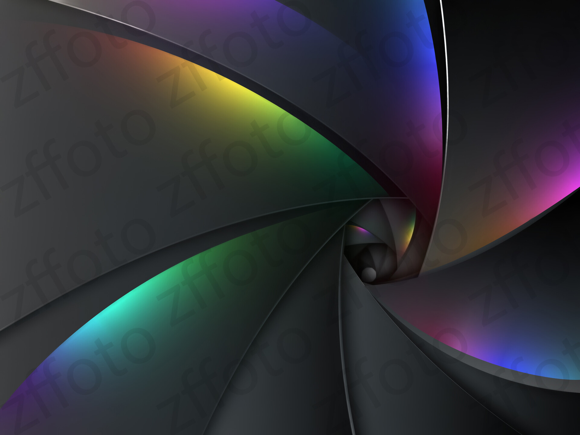 ArtStation - Multicolored camera lens background