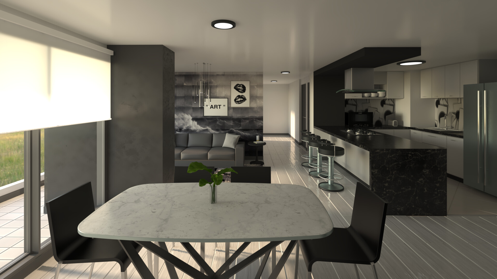 ArtStation - Render cocina moderna