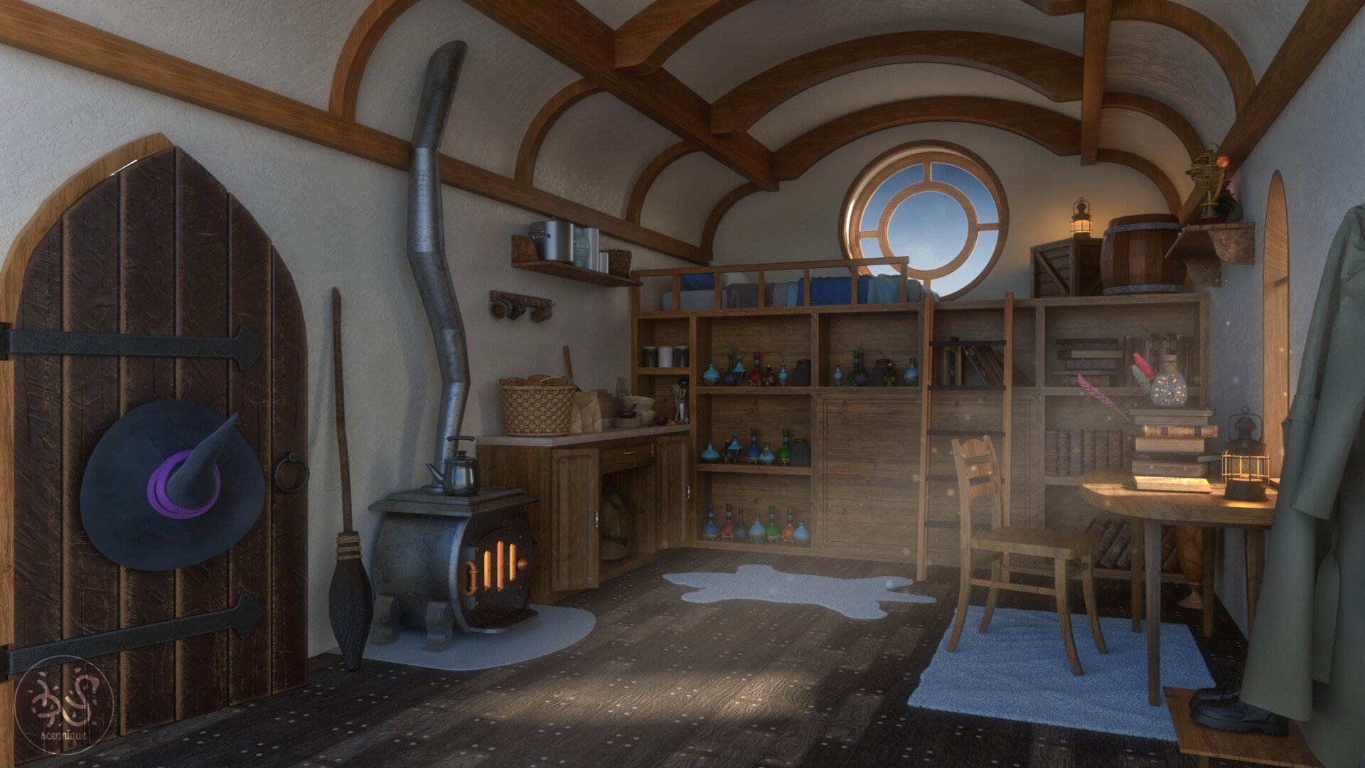 ArtStation - Witch's Apprentice Hut