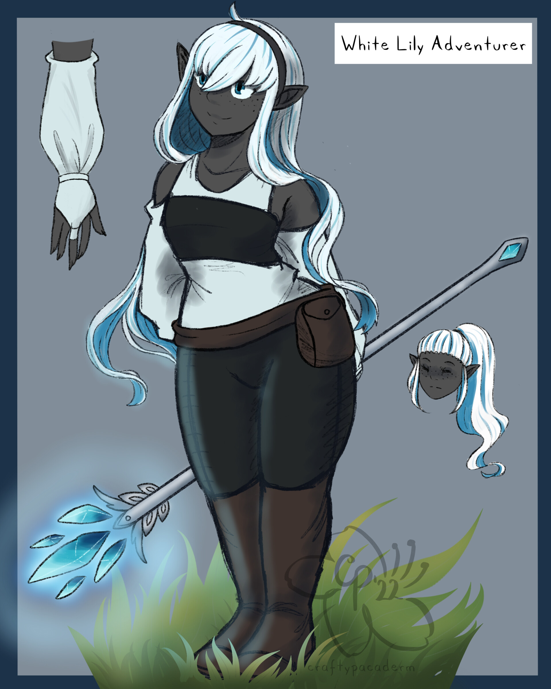 ArtStation - OC Character Design - White Lily