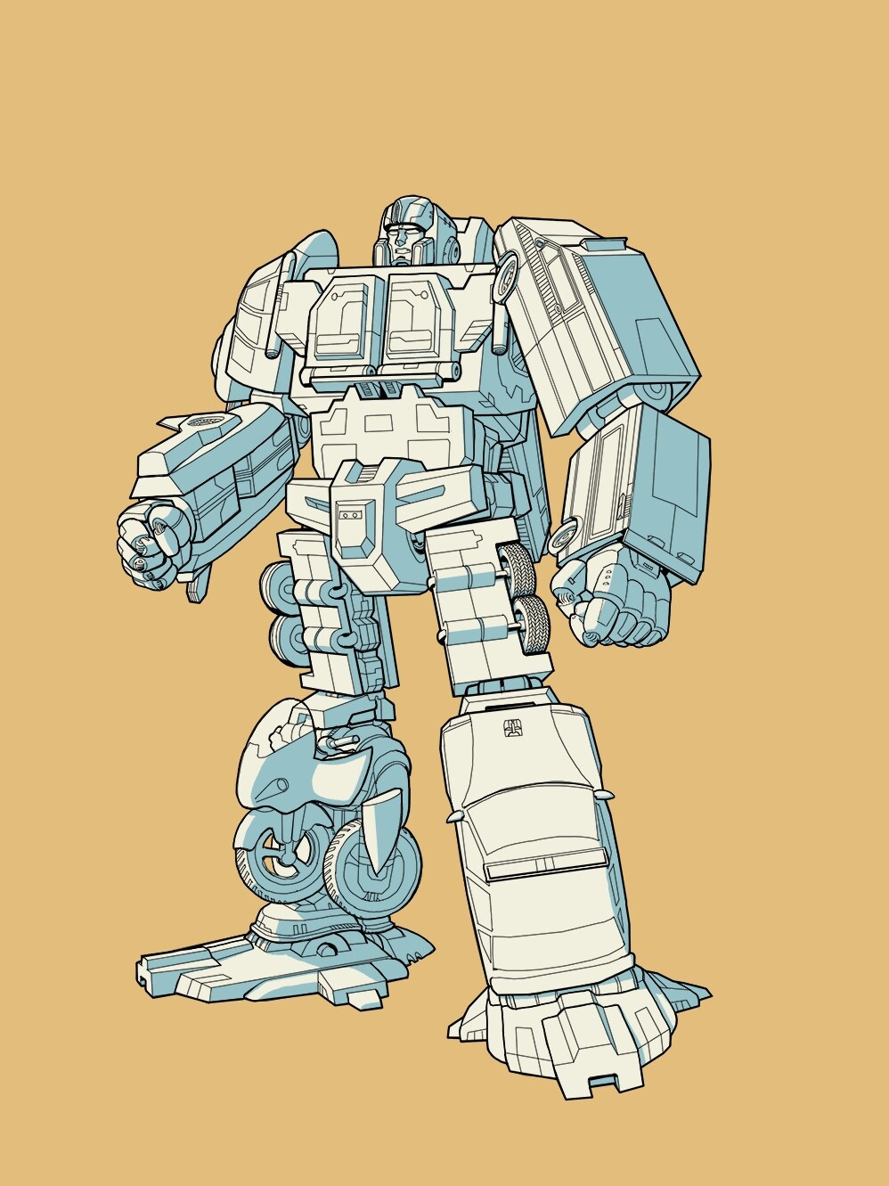 Artstation Transformers Concept Defensor