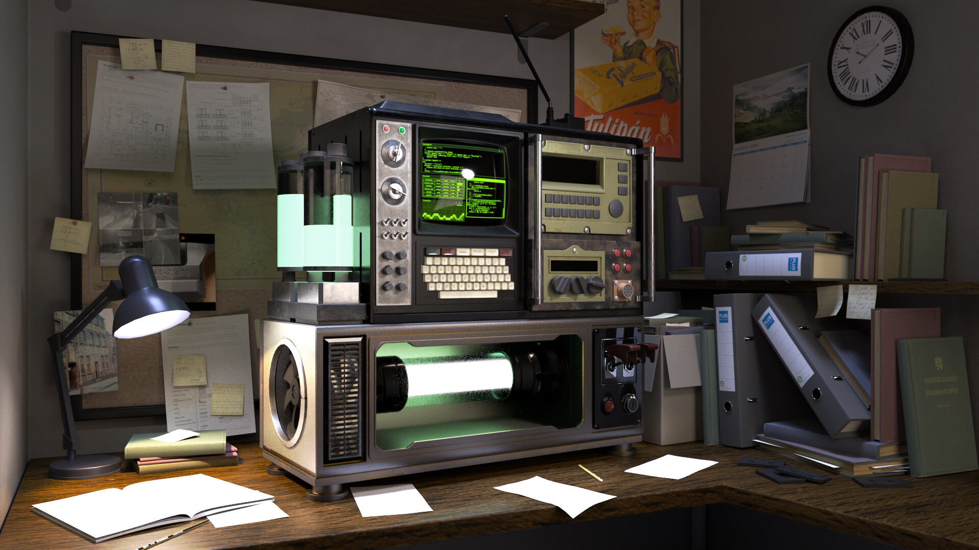 ArtStation - Bunker 80's science fiction