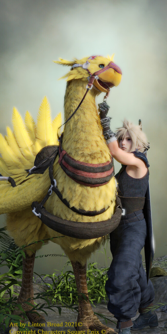 ArtStation - Cloud and his Chocobo