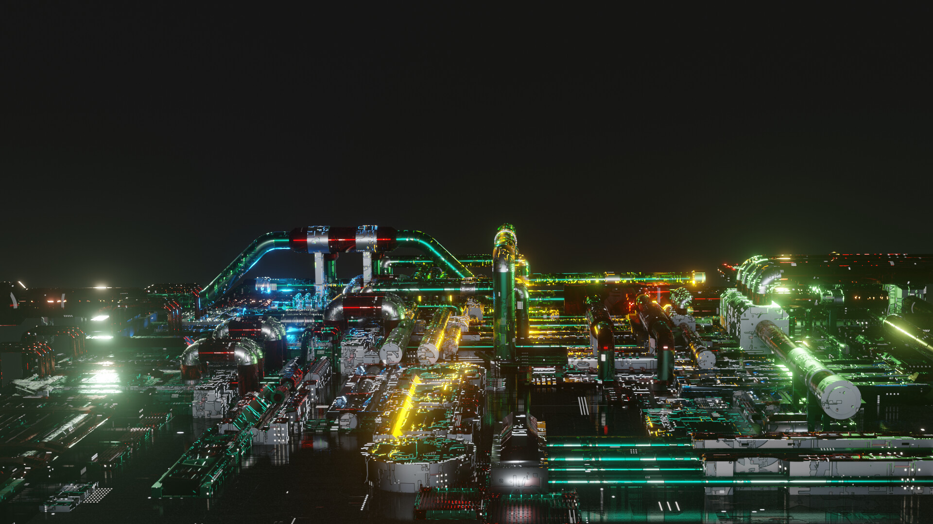 ArtStation - Night at the Military Compound