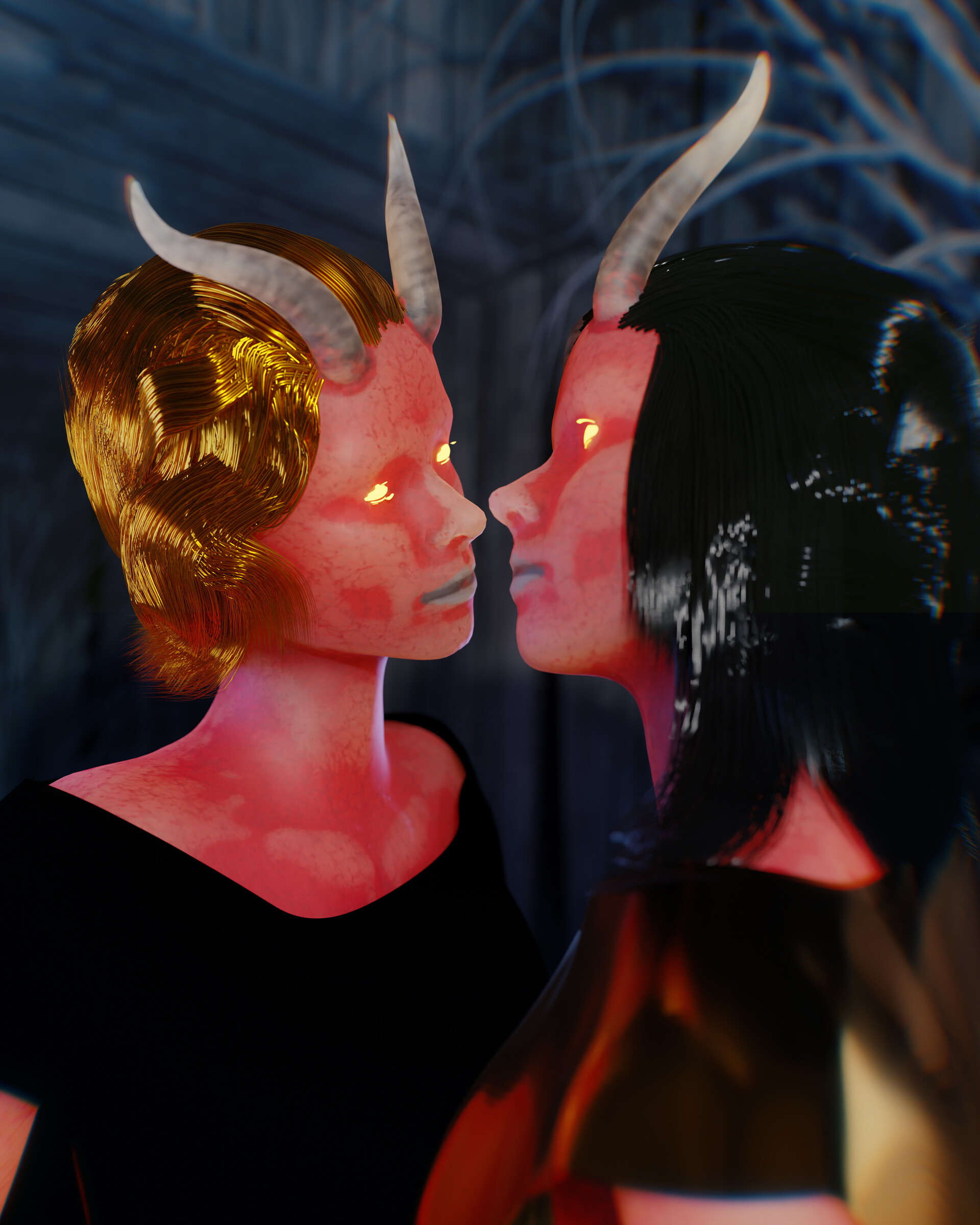 ArtStation - Succubus kiss