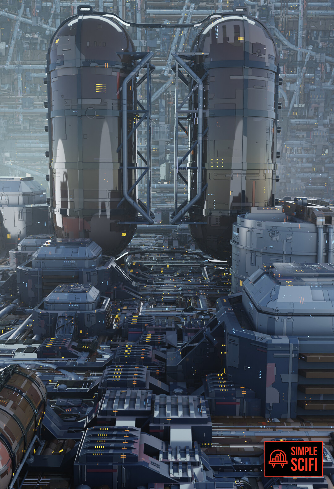 ArtStation - Power Plant 2 Made with SIMPLE SCIFI
