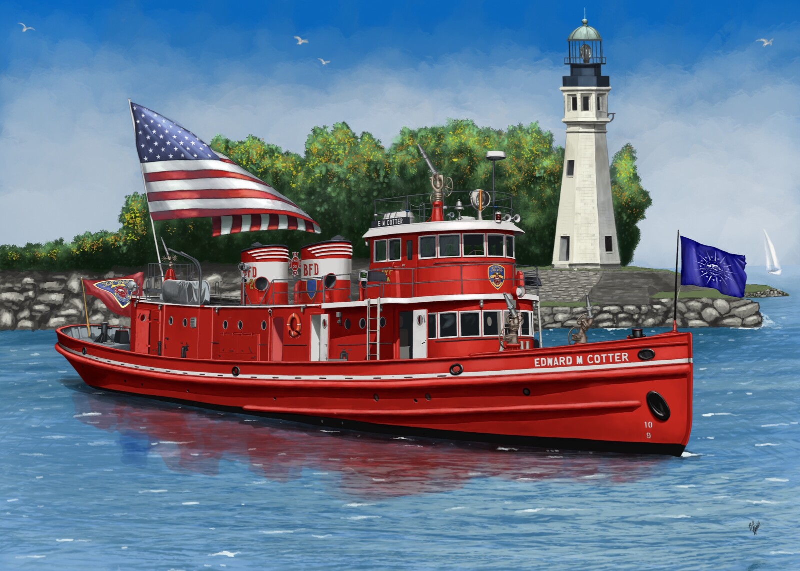 Bill Abbott - Buffalo Fireboat Edward M. Cotter
