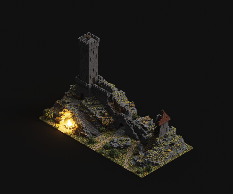 ArtStation - Fort ruins