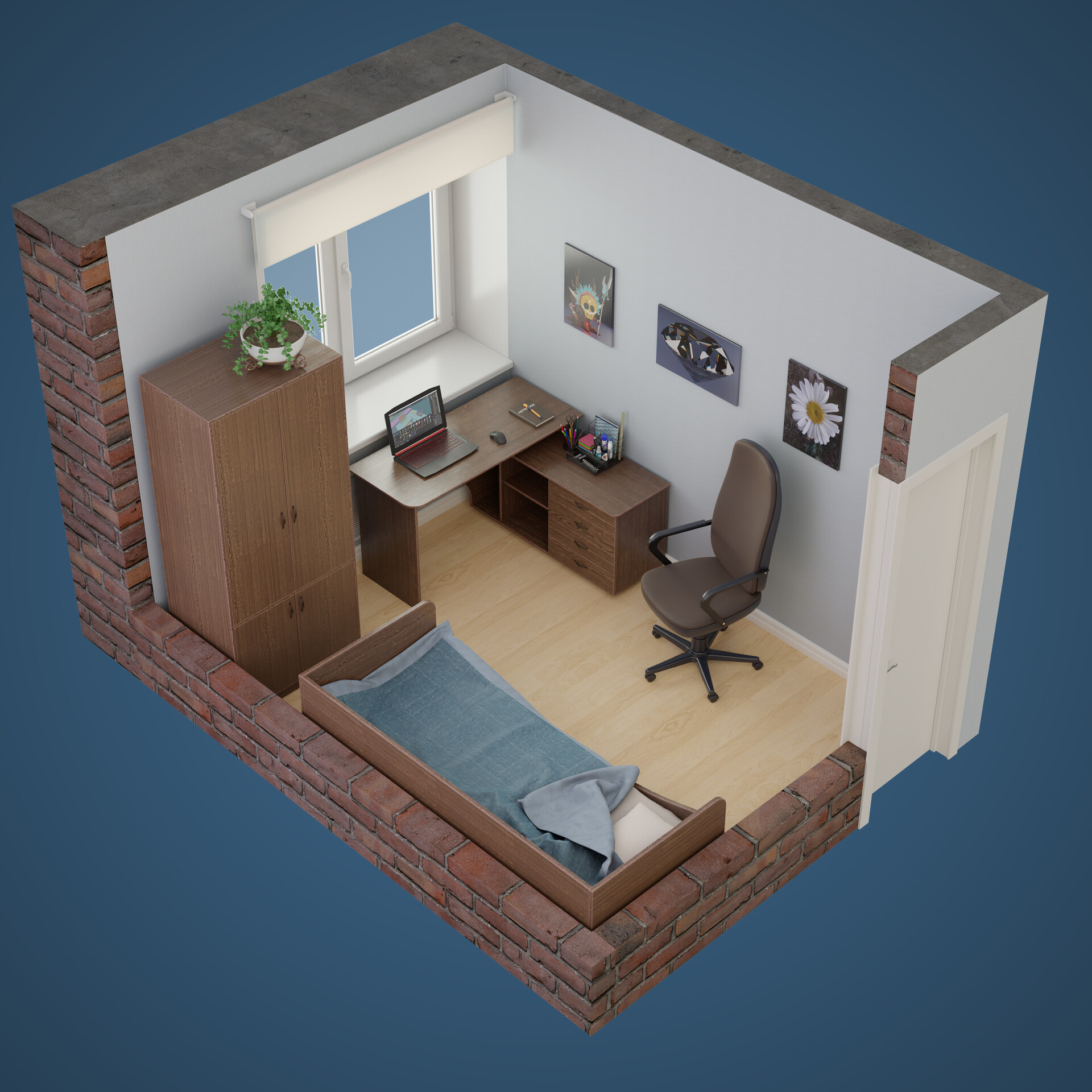 ArtStation - Student's room