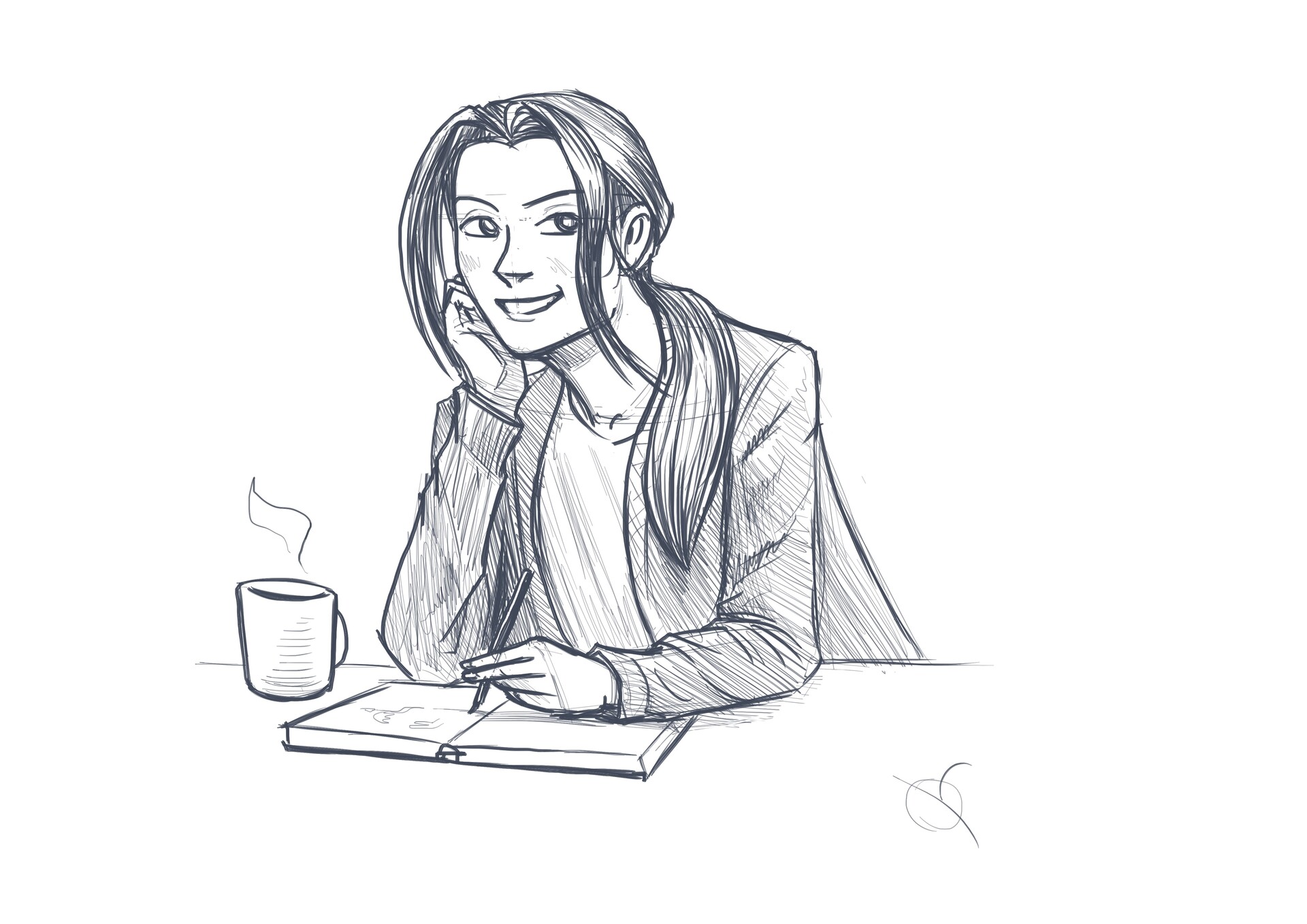 ArtStation - "Kat" OC Sketch