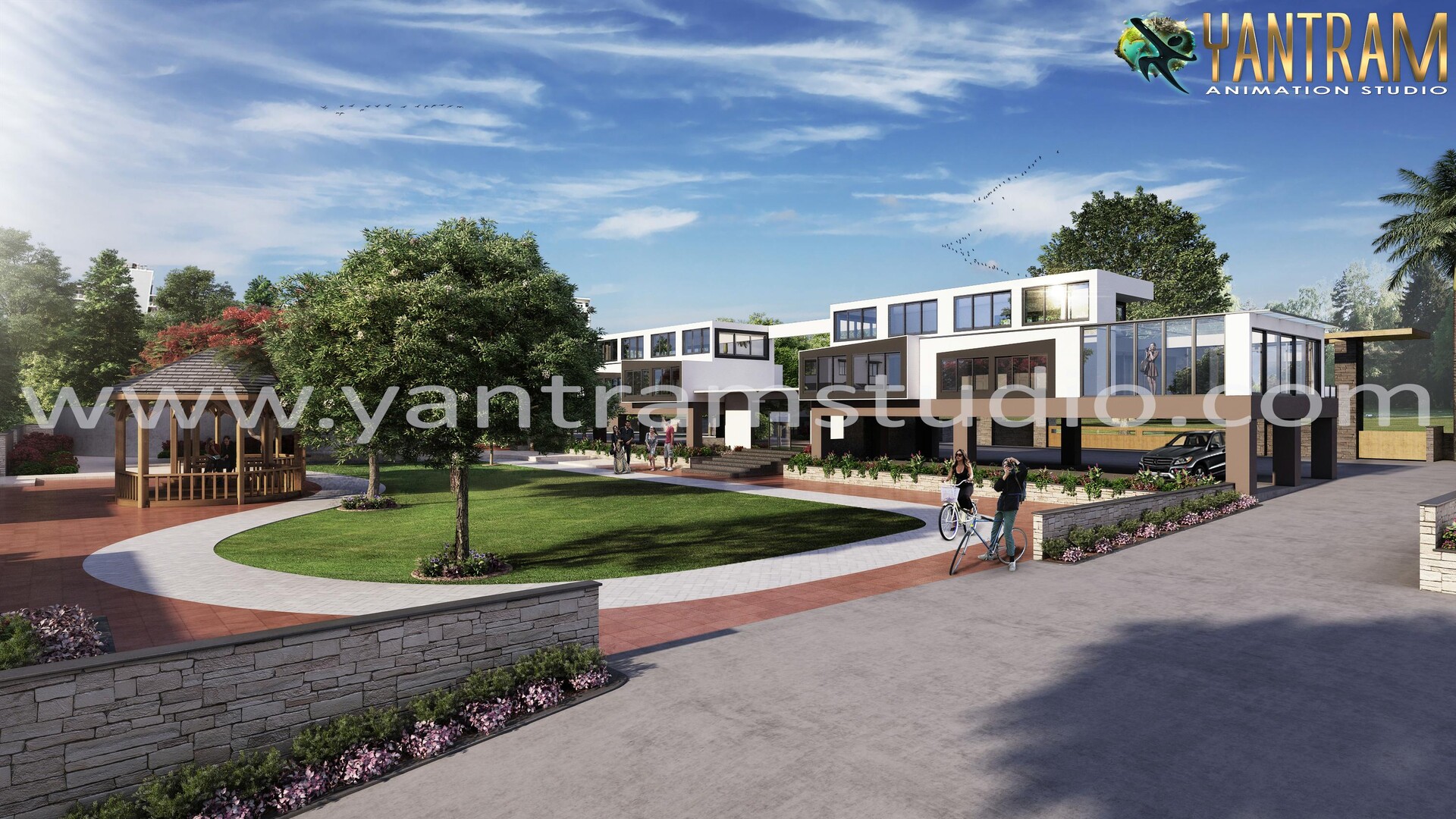 ArtStation - Home Design with Garden by architectural design studio ...