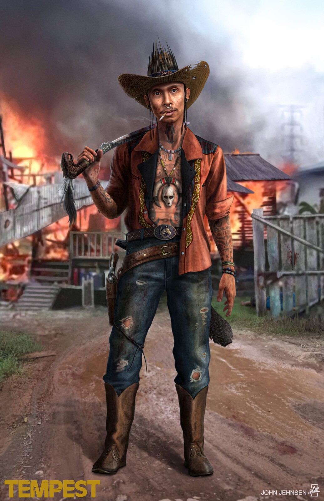 I.B. John Jehnsen - Joko 'The Mad Cowboy' Character Design