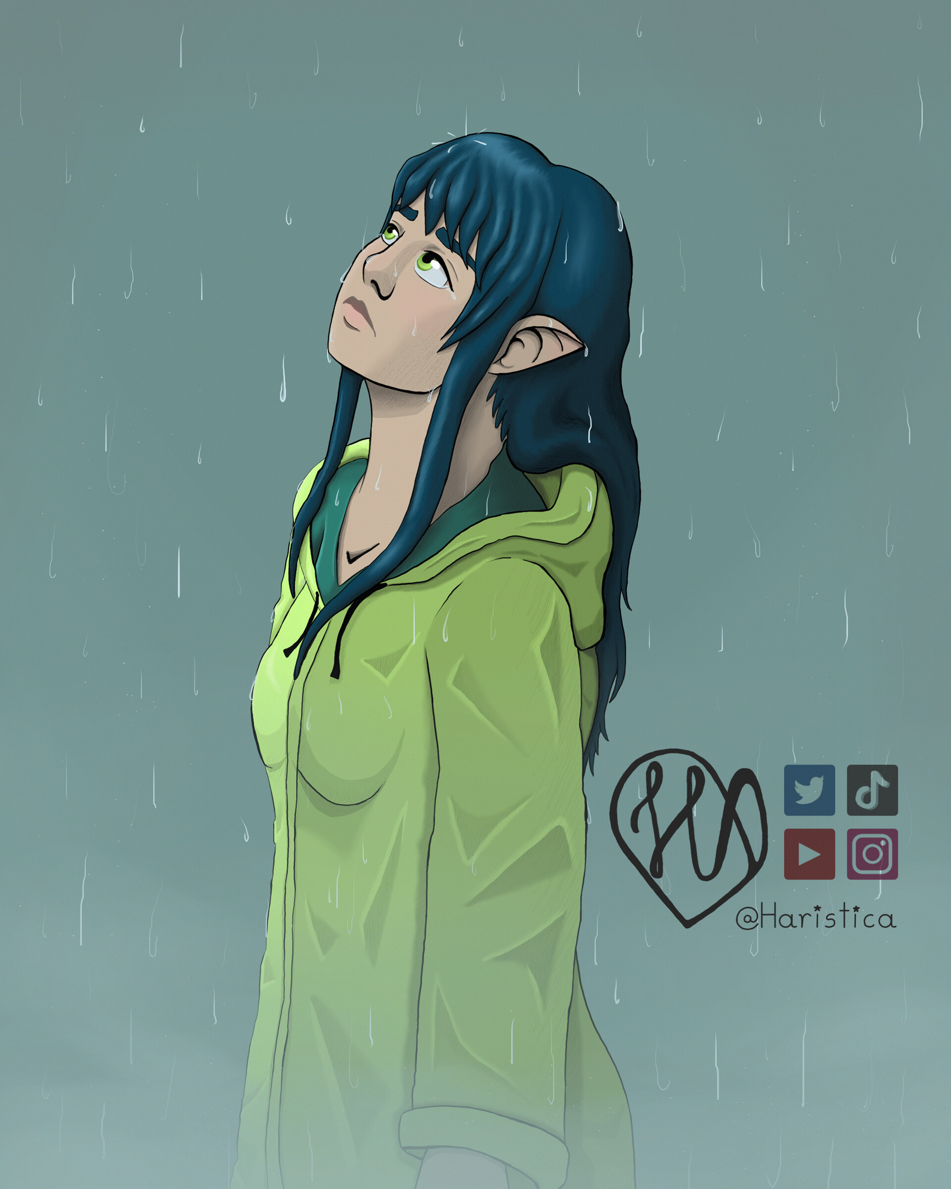 ArtStation - Rain and Elf