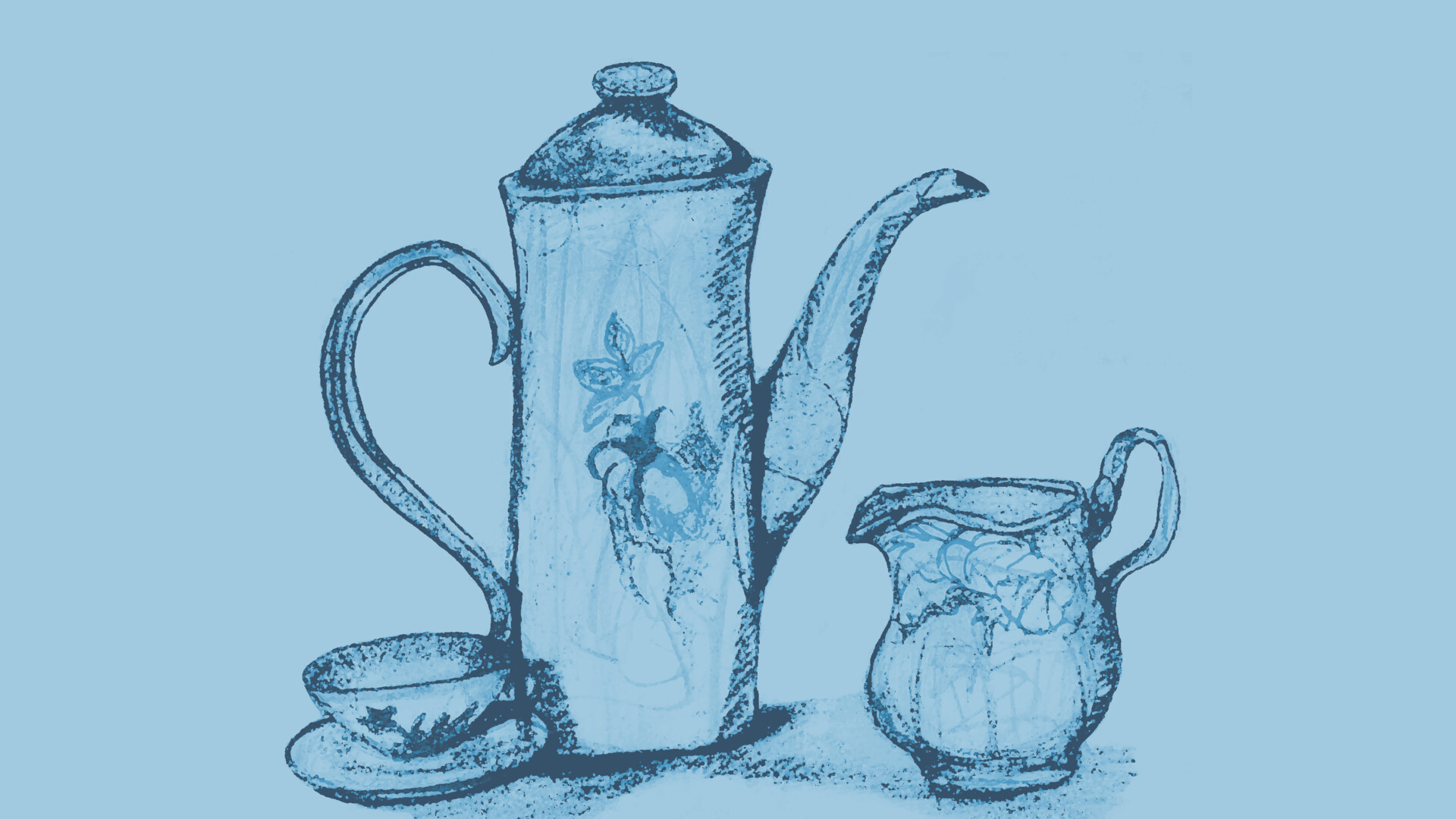ArtStation - Tea Set in Blue