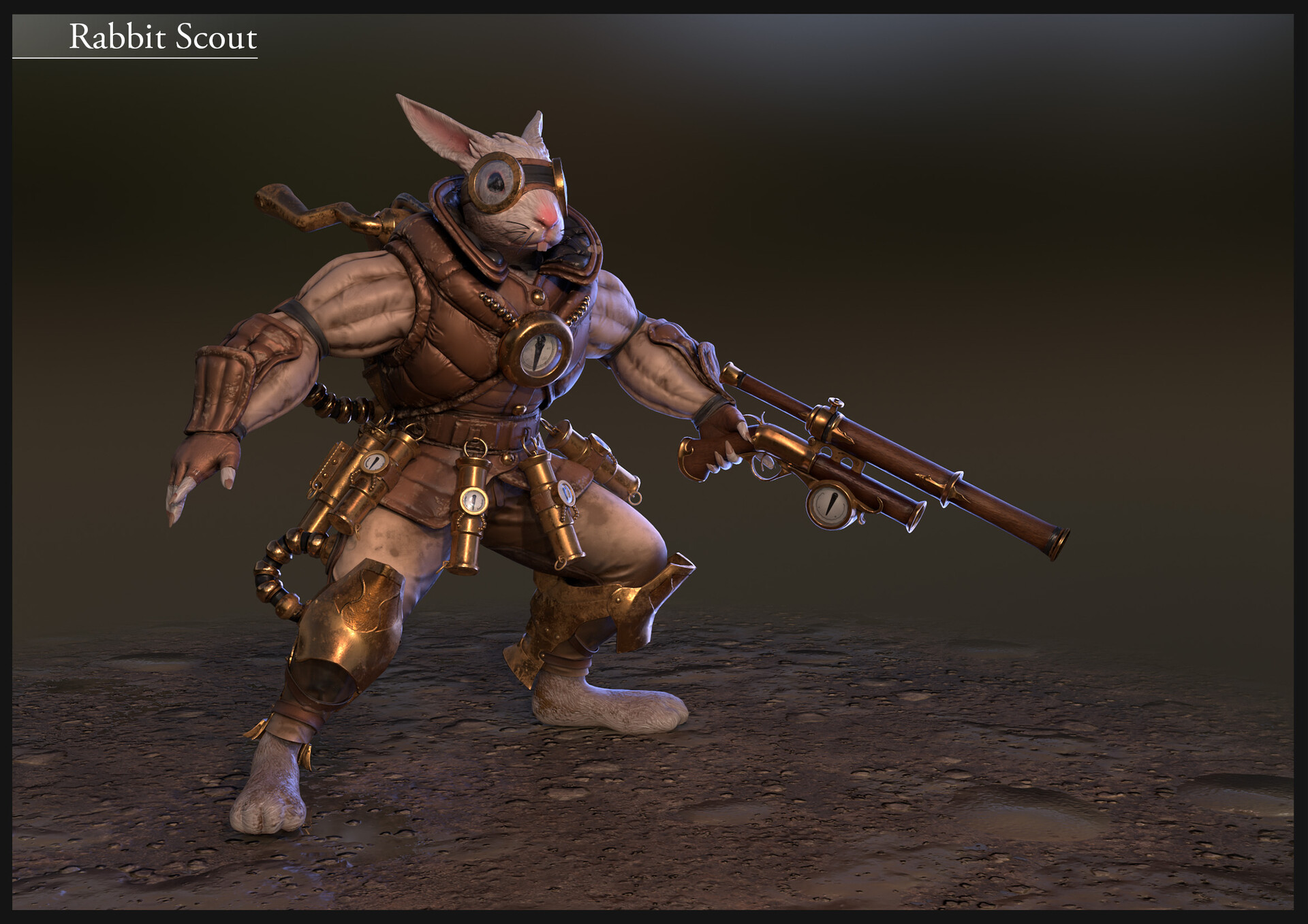 ArtStation - rabbit scout 3d modeling