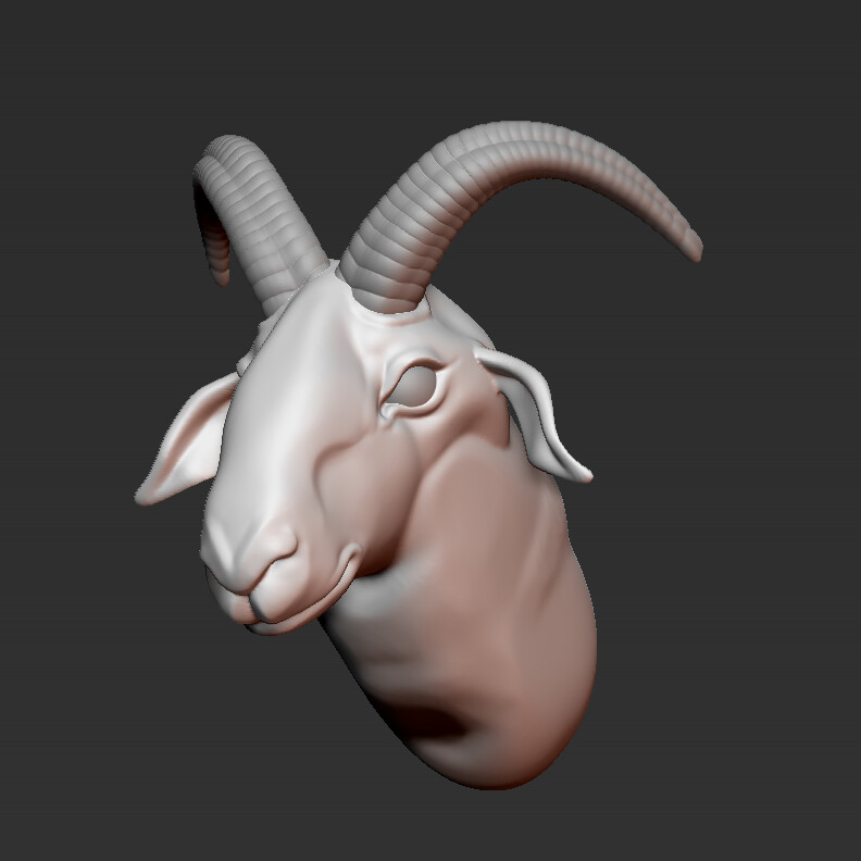 ArtStation - Goat head