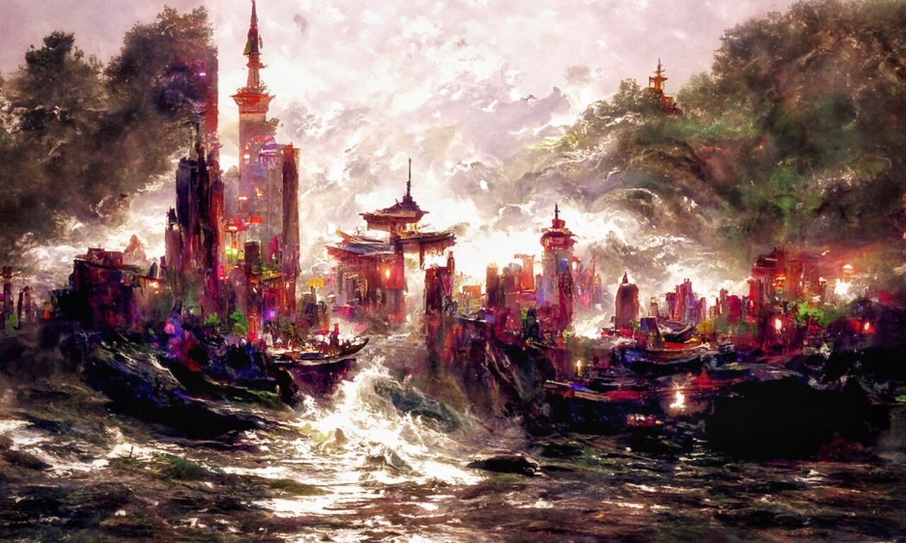 ArtStation - Kota dan air 4