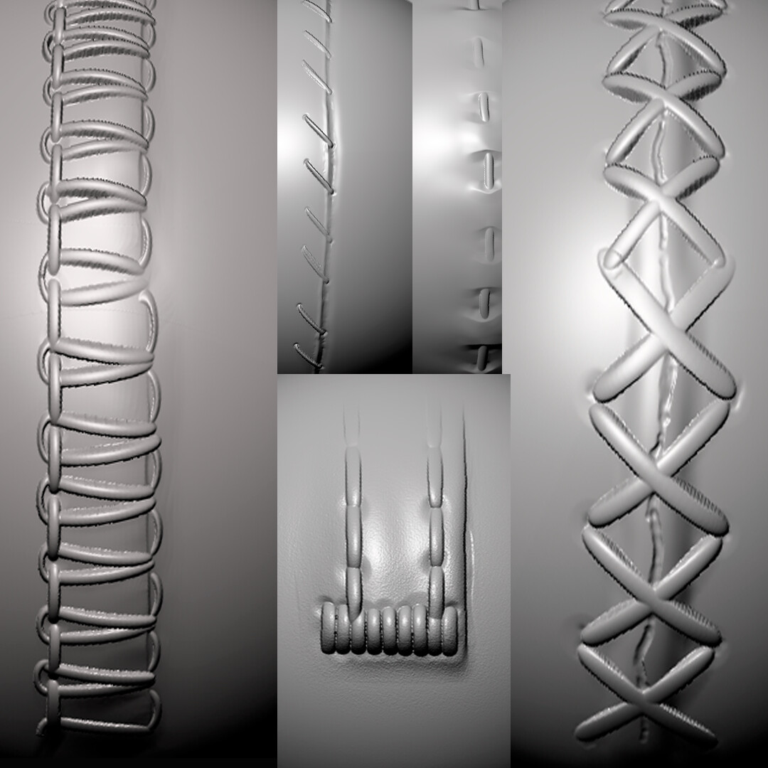 ArtStation - The bag simulates a seam on the fabric, various types of ...