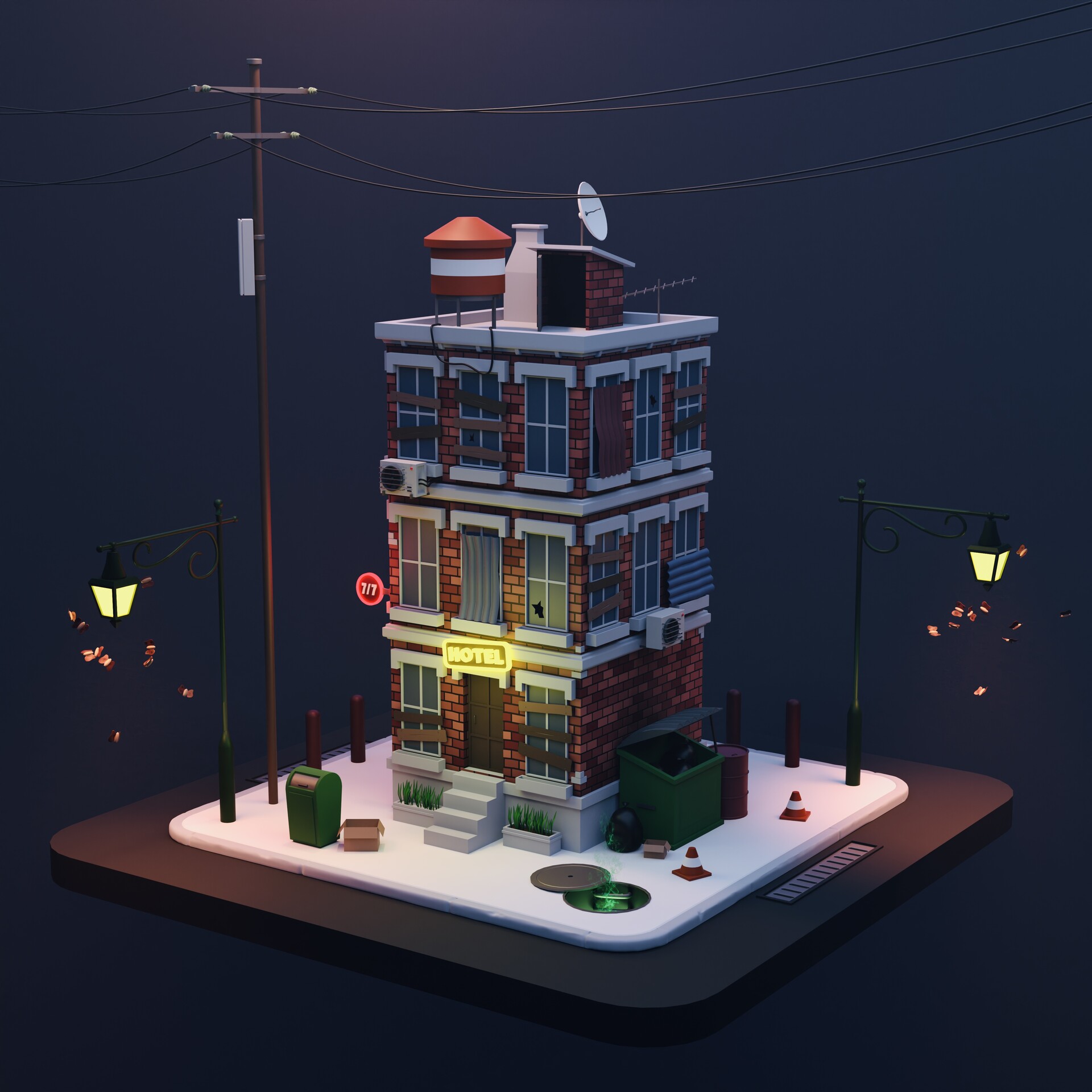 ArtStation - Building Cartoon