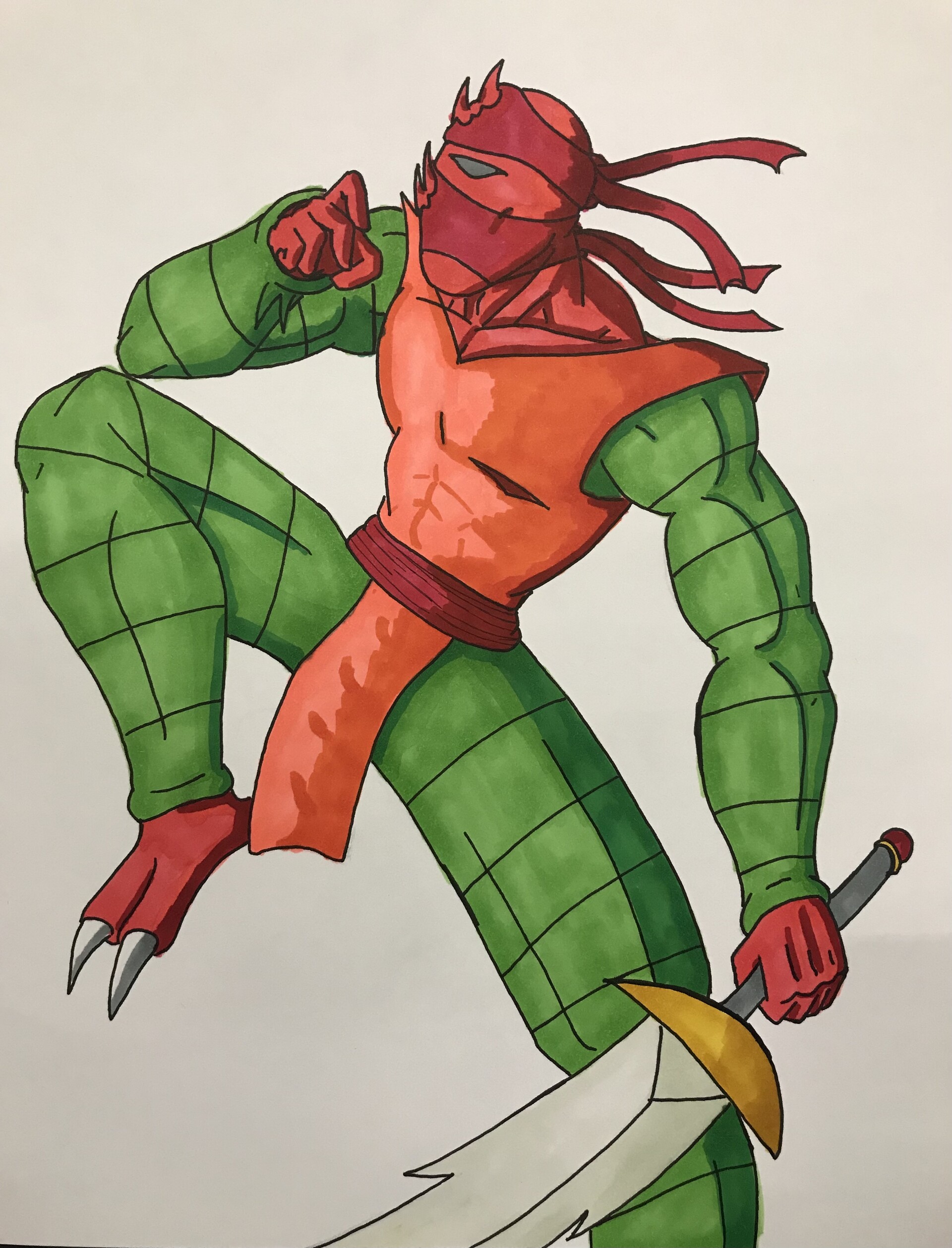 ArtStation - Sai, the Alien Warrior (color)