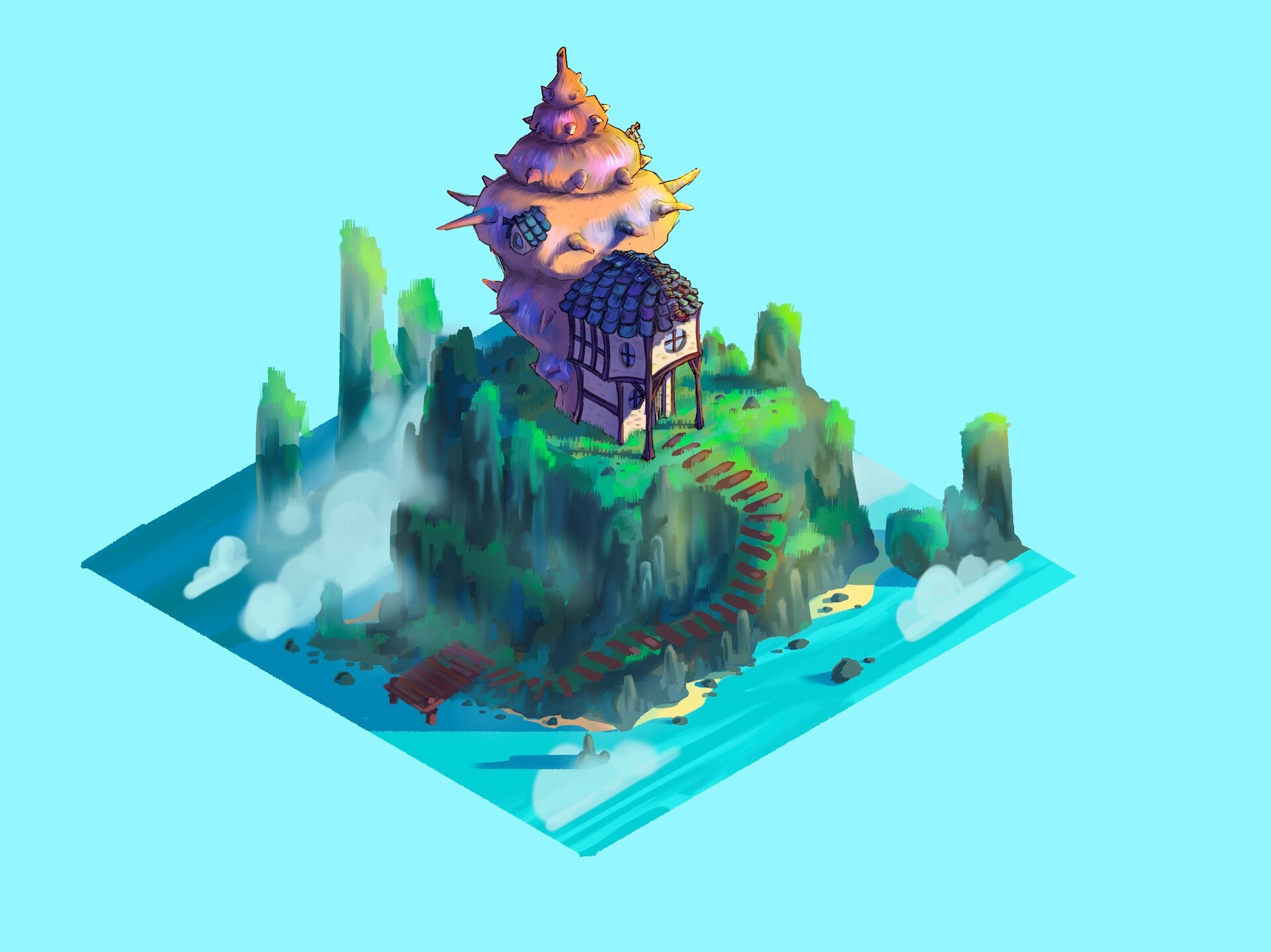 ArtStation - Seashell House