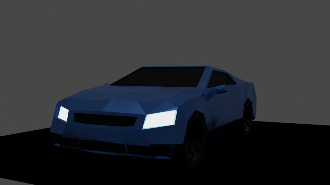 ArtStation - low poly car model