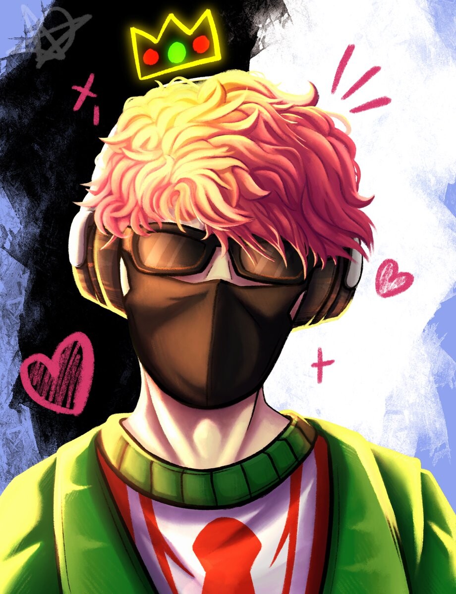 ArtStation - Personal fanar t- Ranboo, real man with real red hair