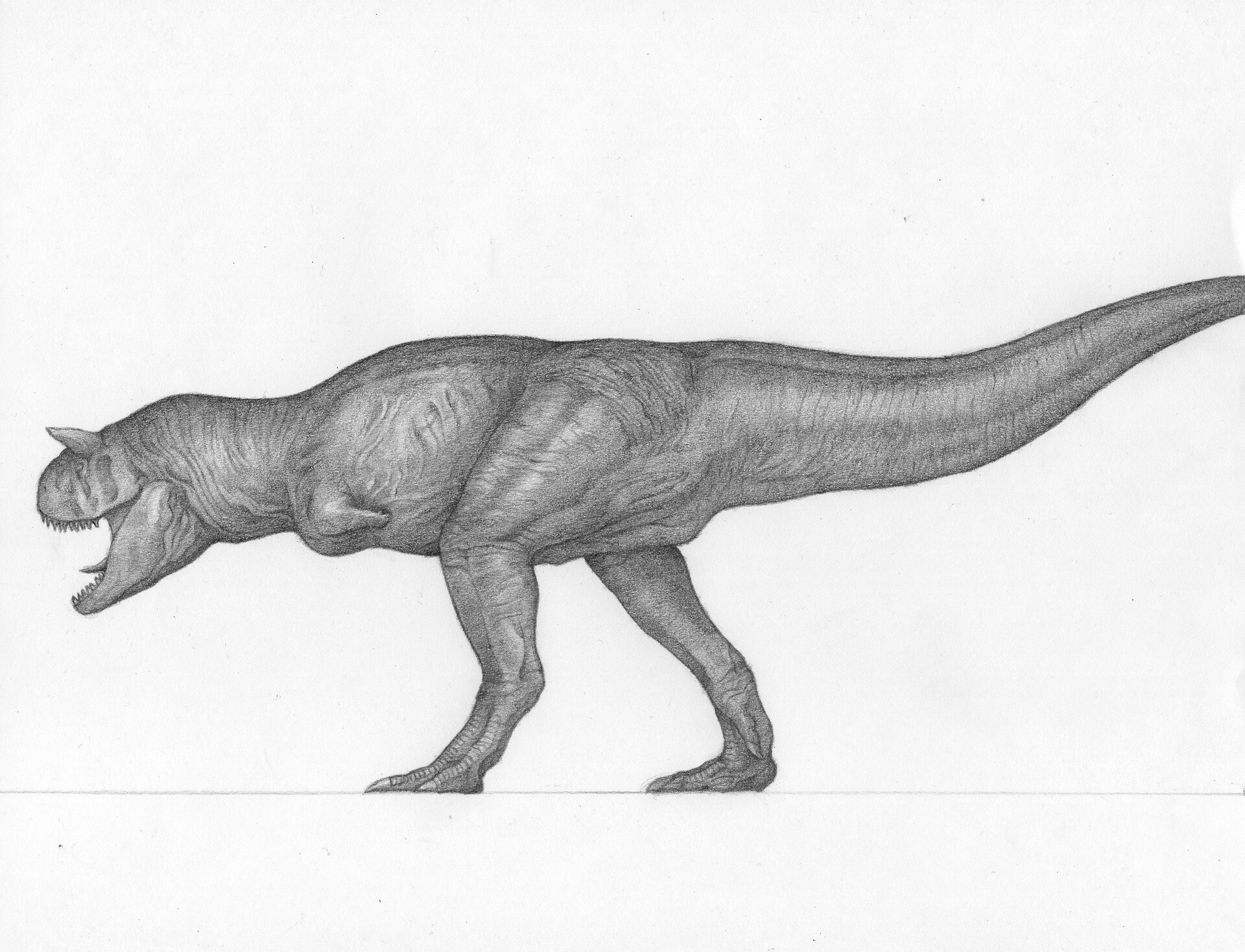 ArtStation - Carnotaurus drawing
