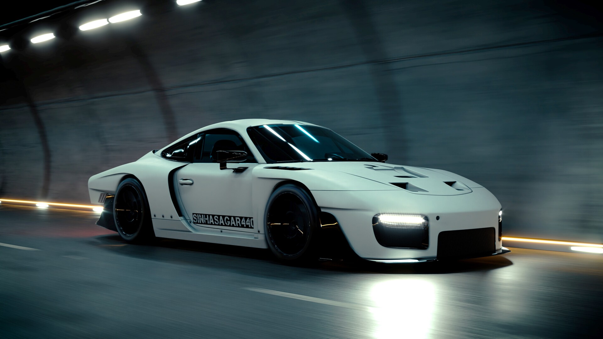 ArtStation - Rolling in the Sinister Porsche