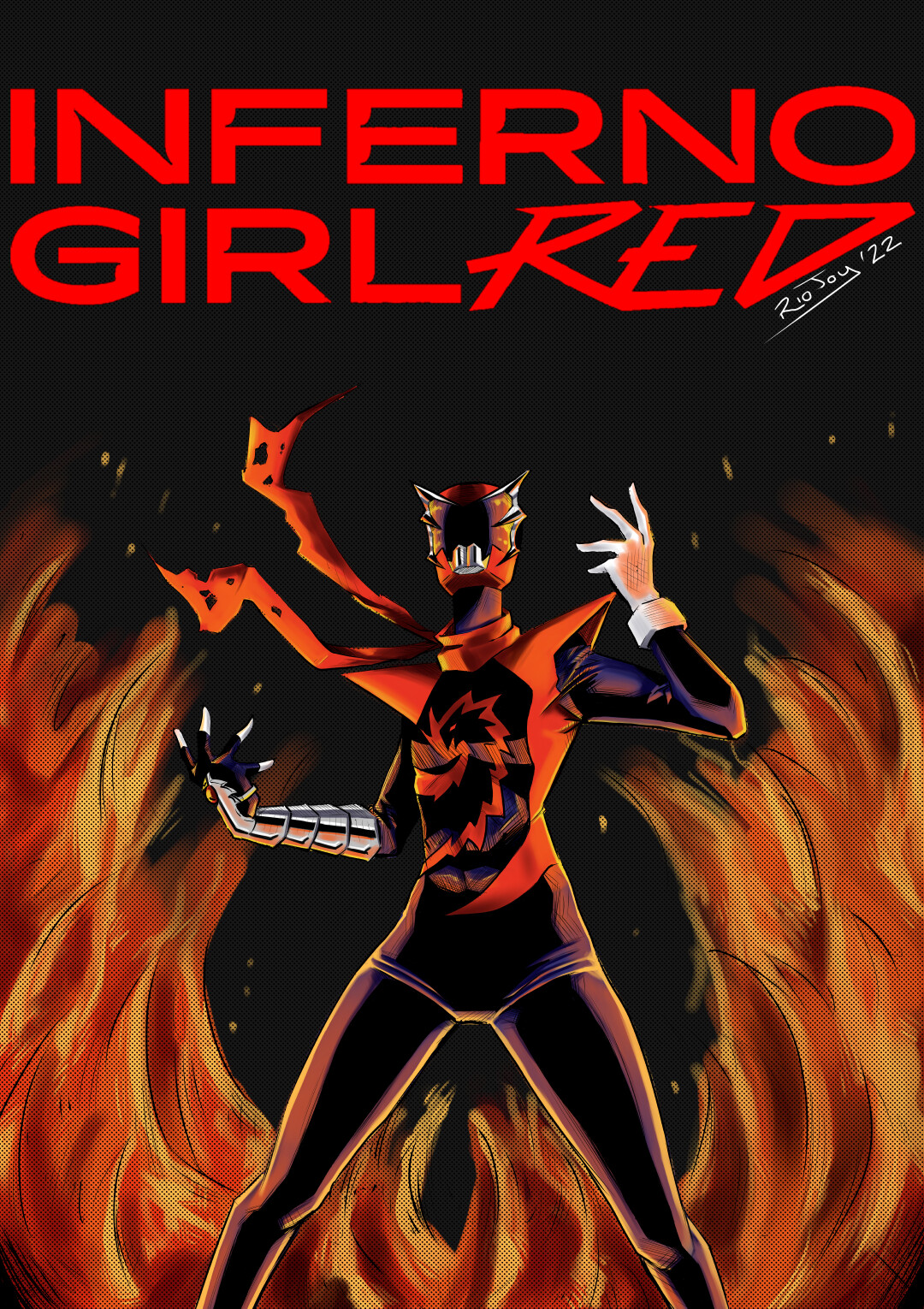 ArtStation - Inferno Girl Red