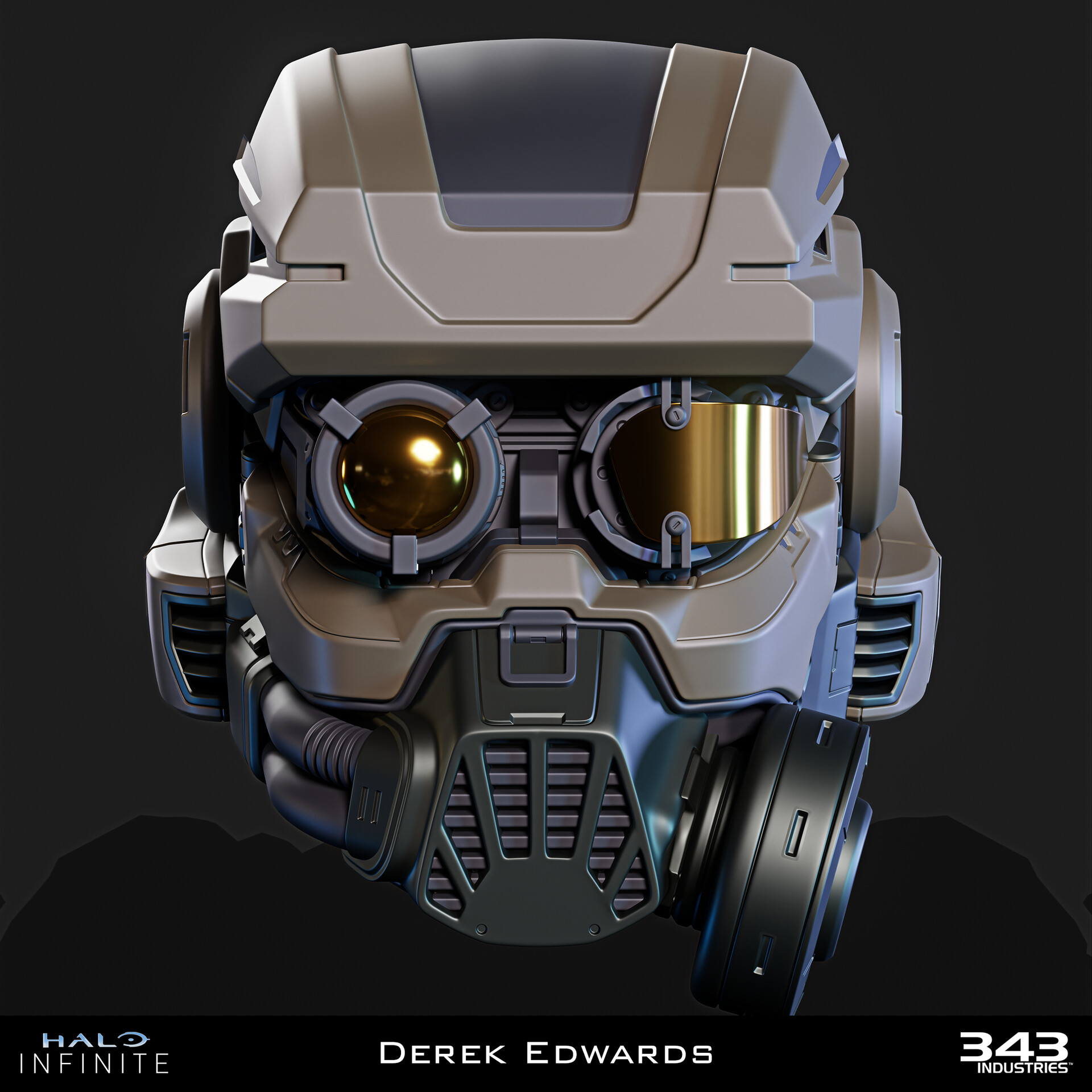 Derek Edwards Senior Artist - AKIS II - GRD Helmet - Season 2 Lone Wolves