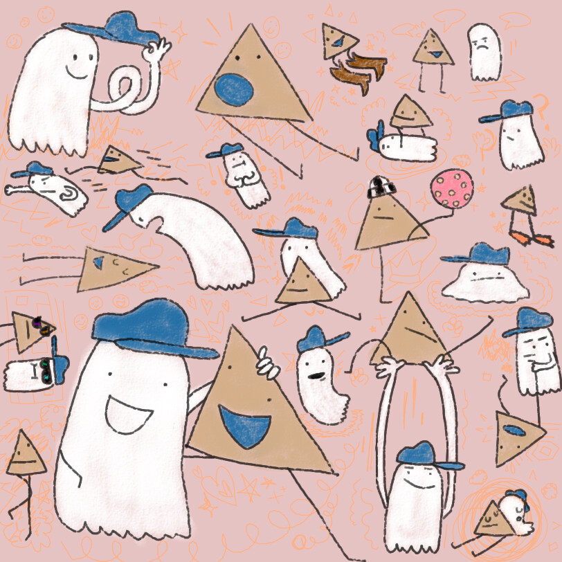 ArtStation - triangle and ghost stuff