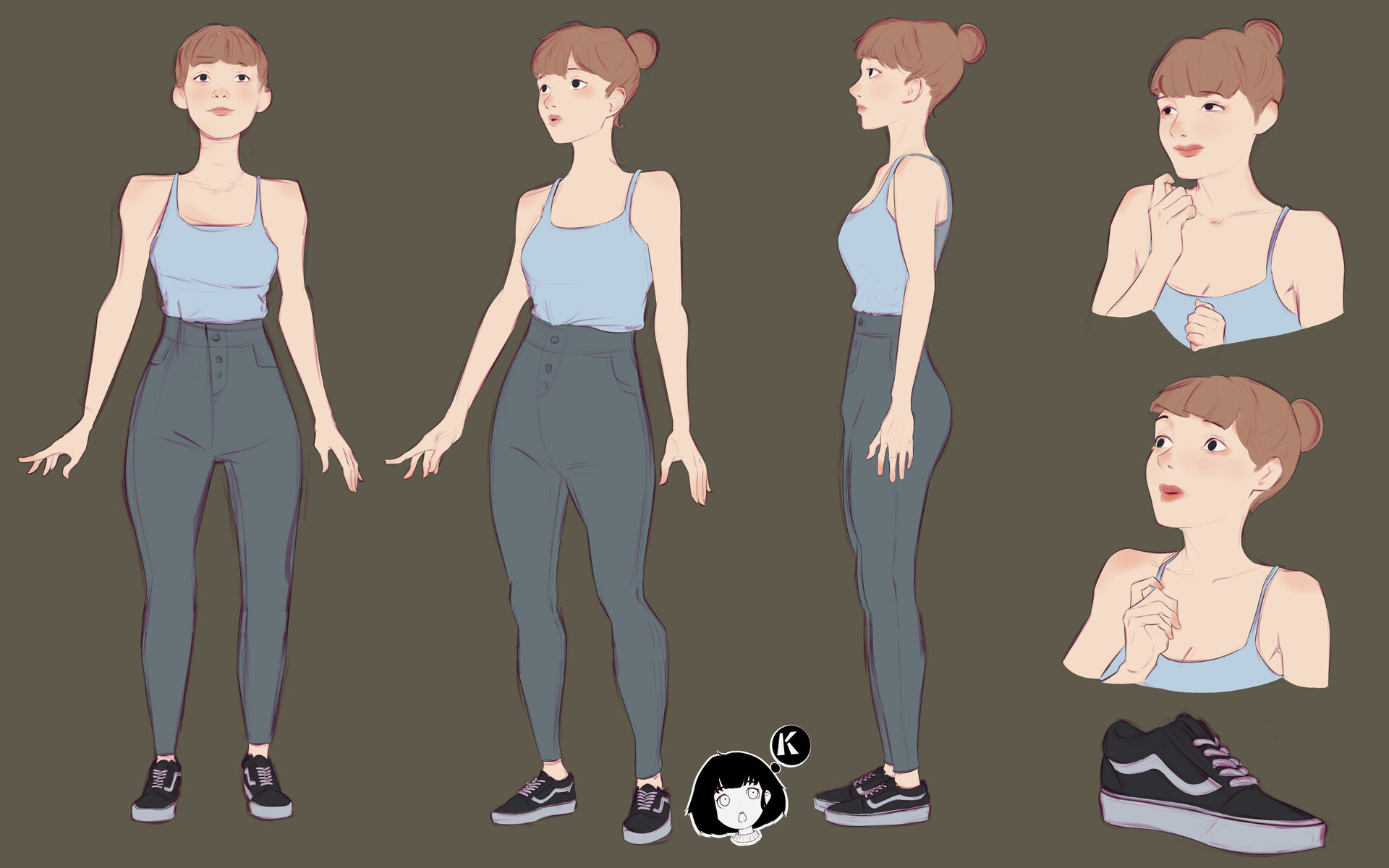 ArtStation - random character sheet