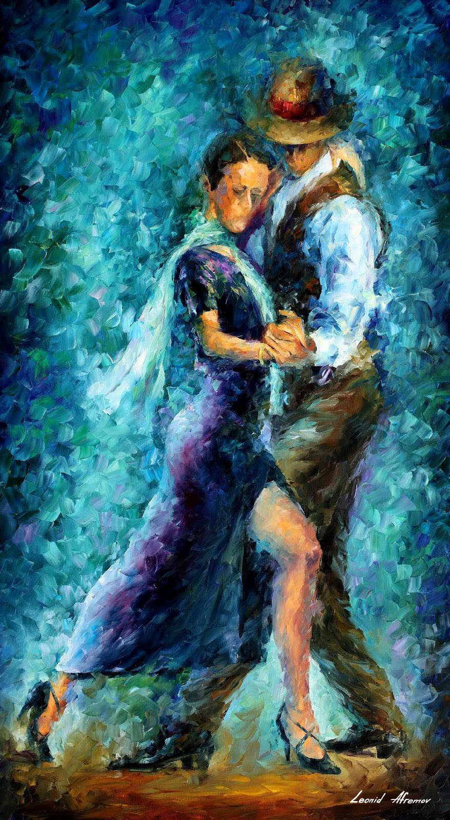 ArtStation - BLUE TANGO — oil painting on canvas