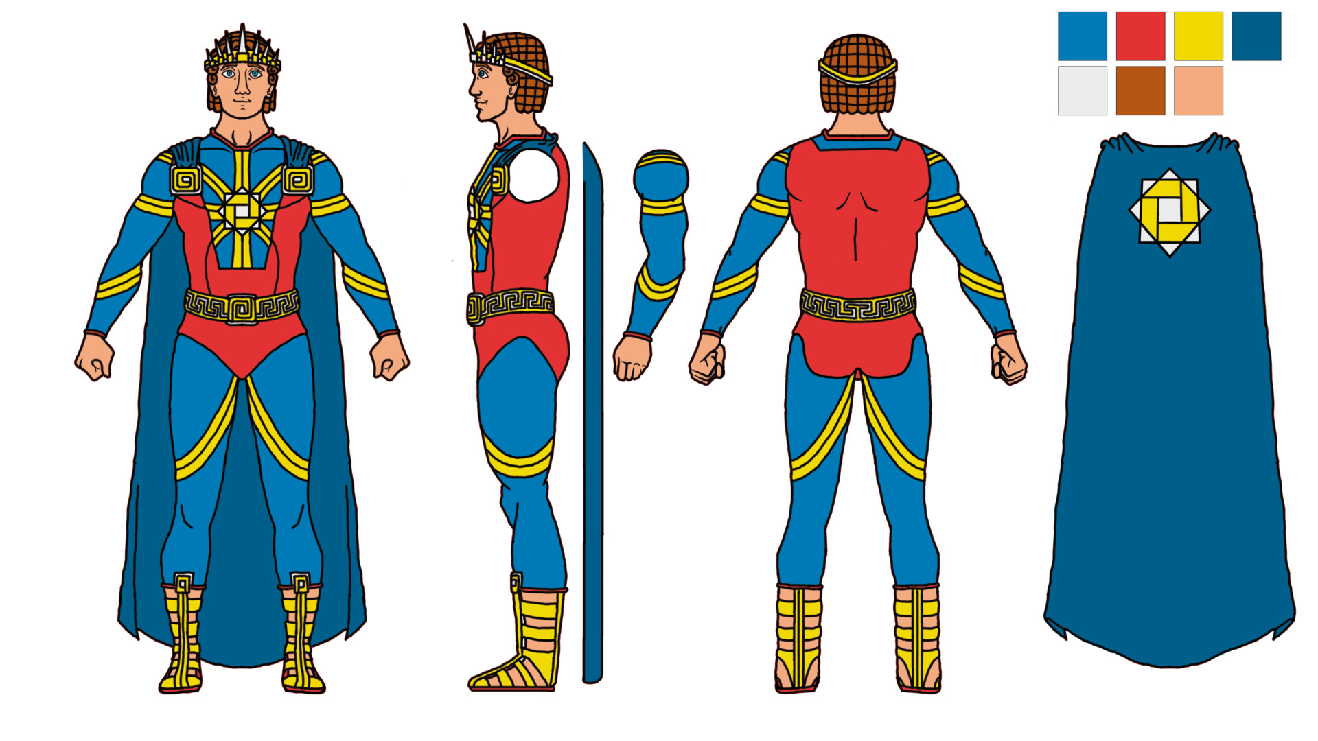 ArtStation - Superhero Characters Designed with Greek Aesthetic