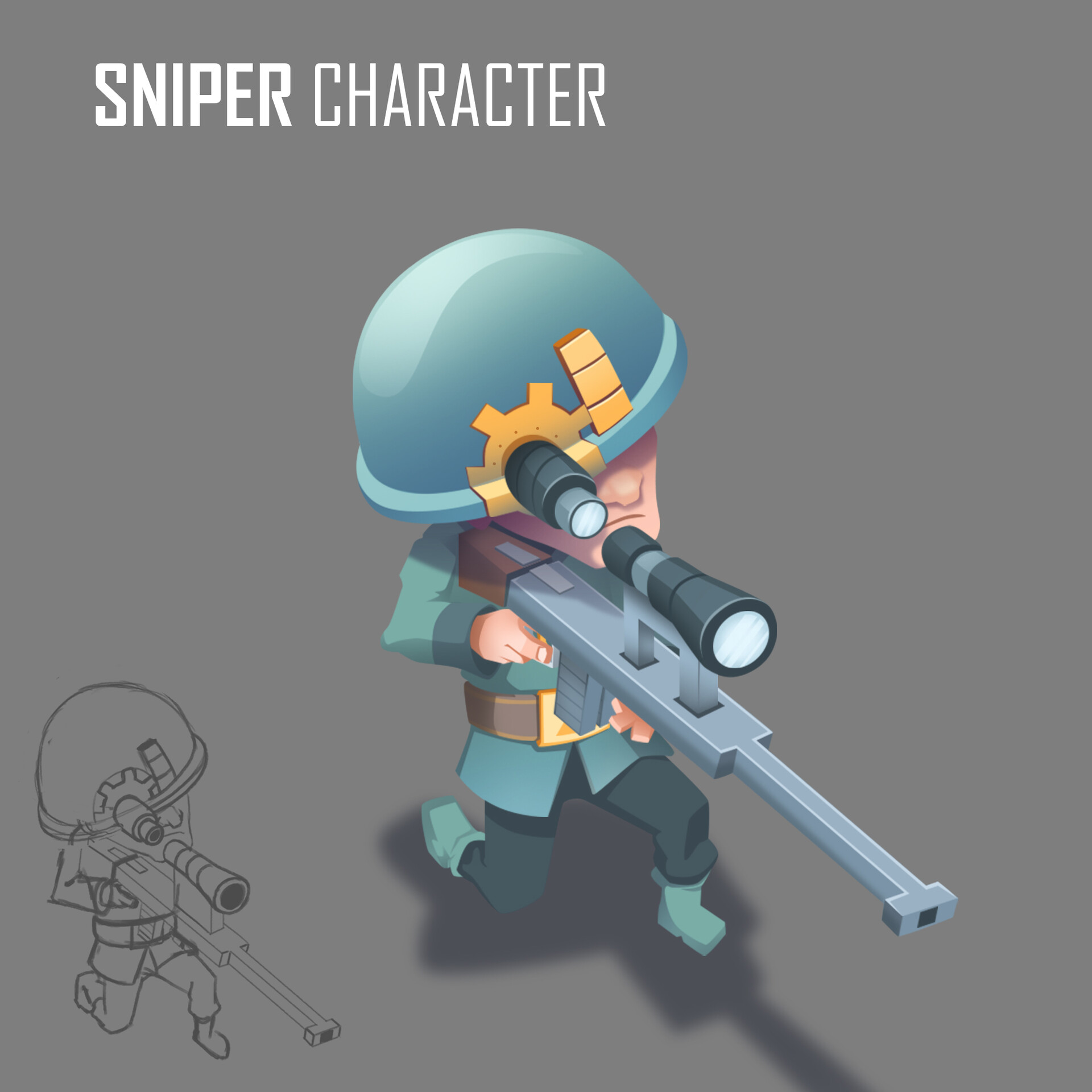 ArtStation - Sniper - SUPERCELL Art Style