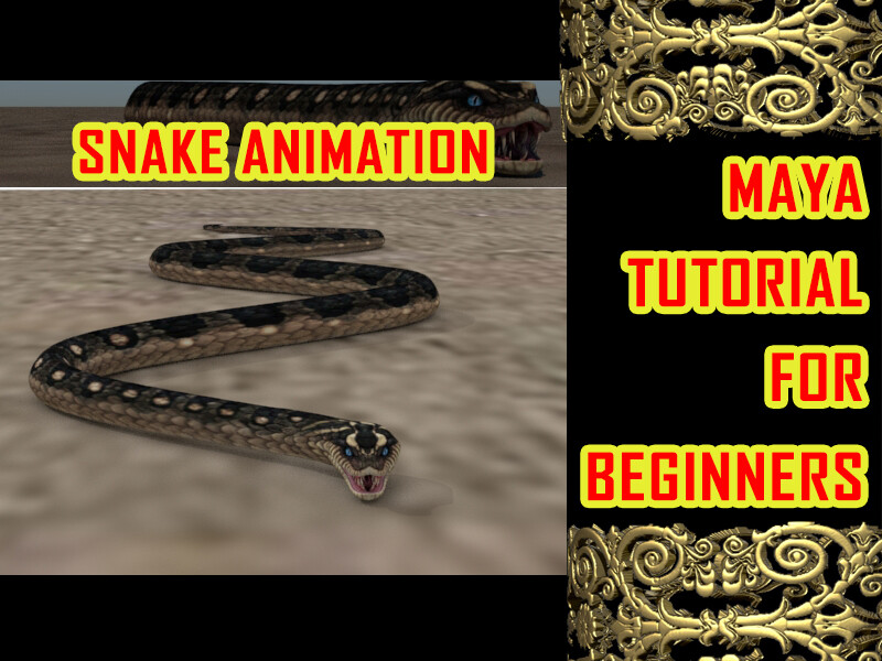 ArtStation - snake animation maya | maya animation tutorial in hindi ...