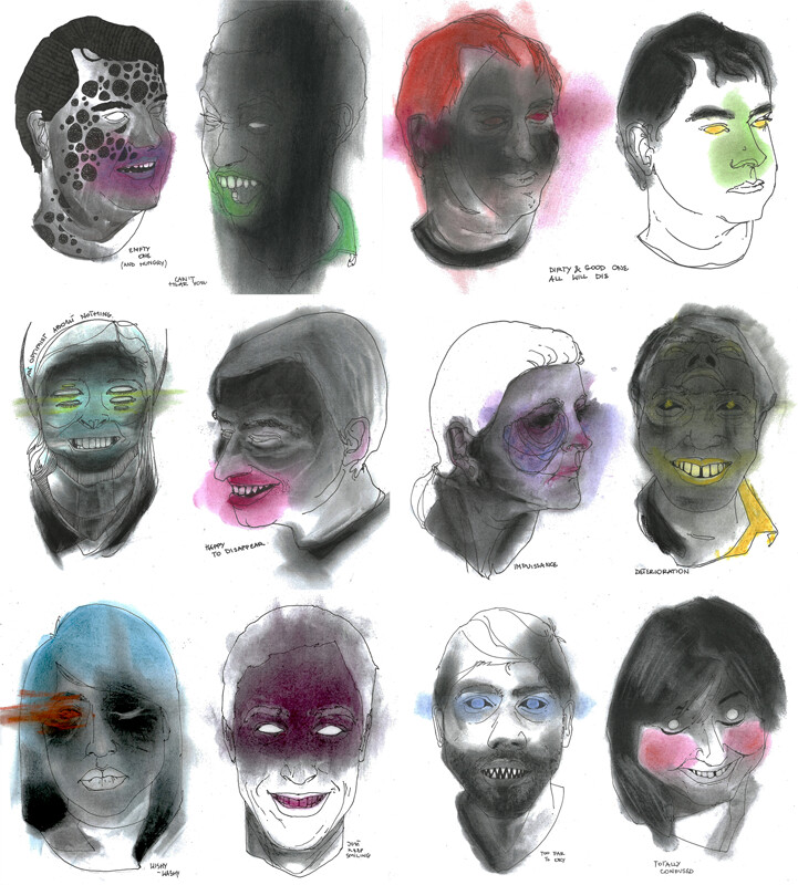 ArtStation - Many faces/daily sketches